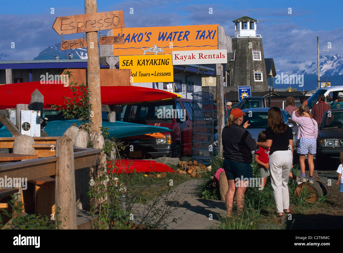 Homer Spit Summer Activity KP Homer Alaska Summer Stock Photo - Alamy