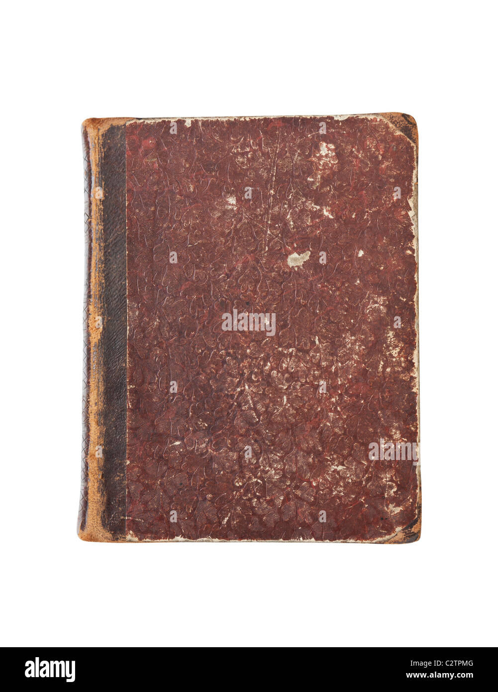 Old book with wear and tear isolated on white background Stock Photo ...