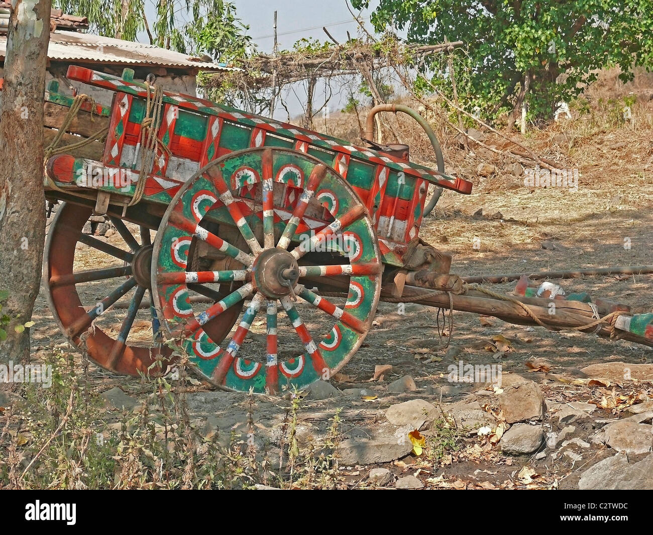 Bullock cart wheels hi-res stock photography and images - Alamy