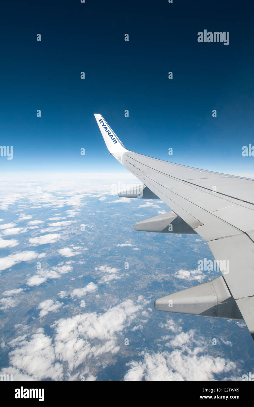 aeroplane, aircraft wing Stock Photo - Alamy