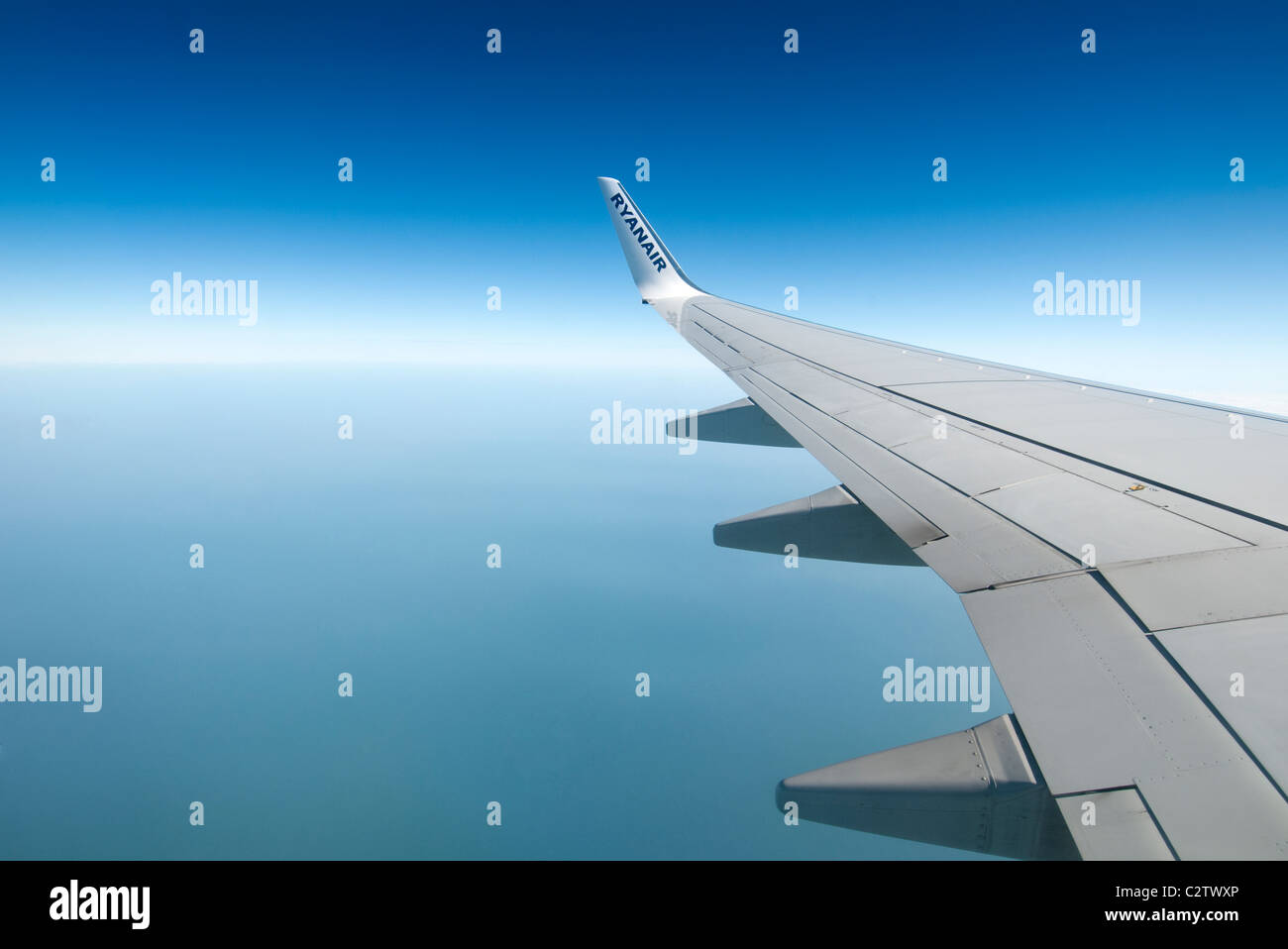 aeroplane, aircraft wing Stock Photo - Alamy