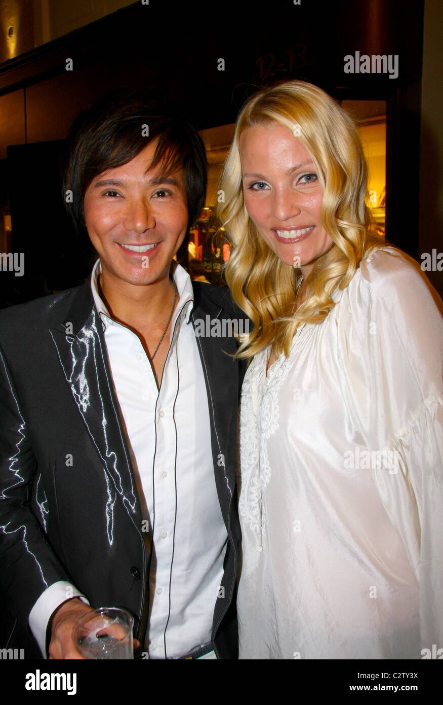 Andy Wong and Kaja Wunder The Button Club Summer Party at the ...