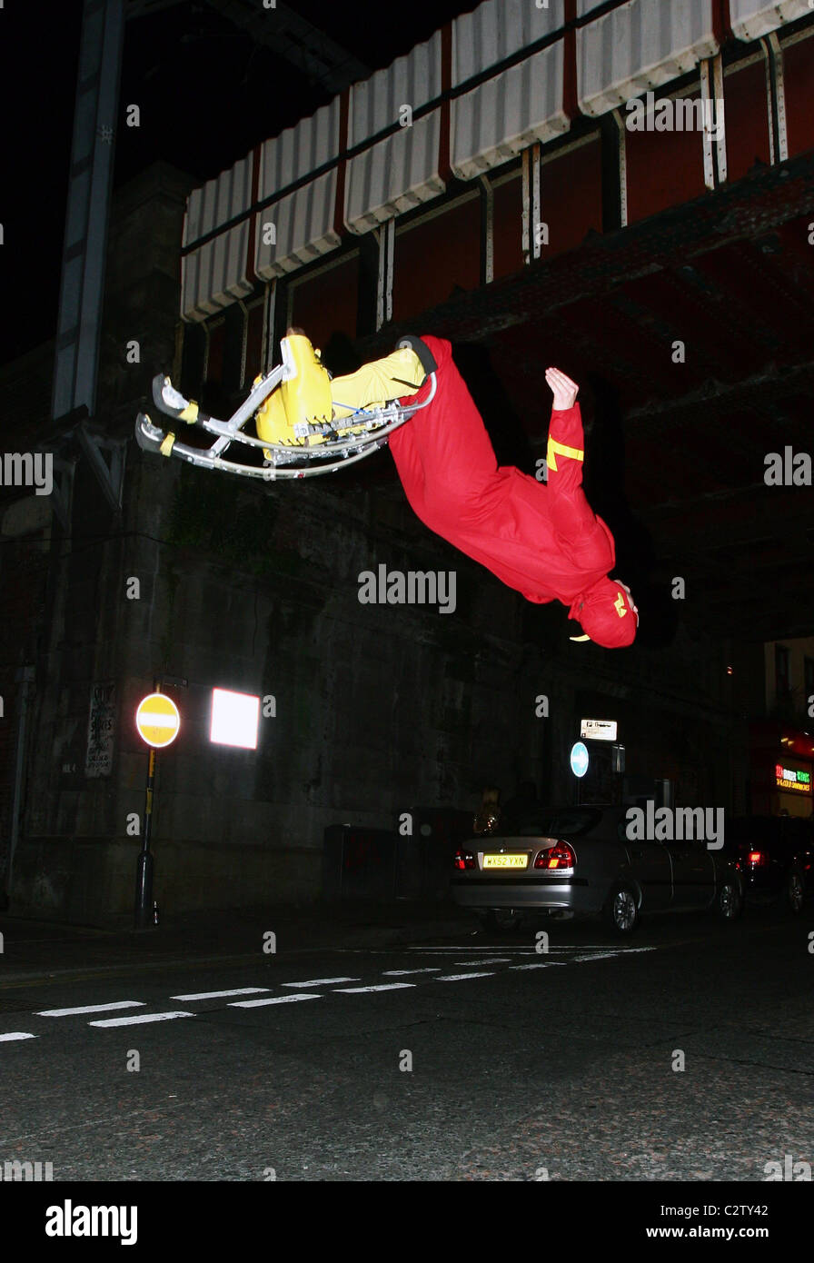 Street performer The Billionaires Club Party held at Religion Leeds ...