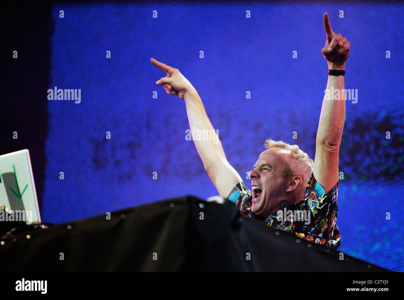 Fatboy Slim aka Norman Cook The O2 Wireless Festival 2008 held at Hyde ...