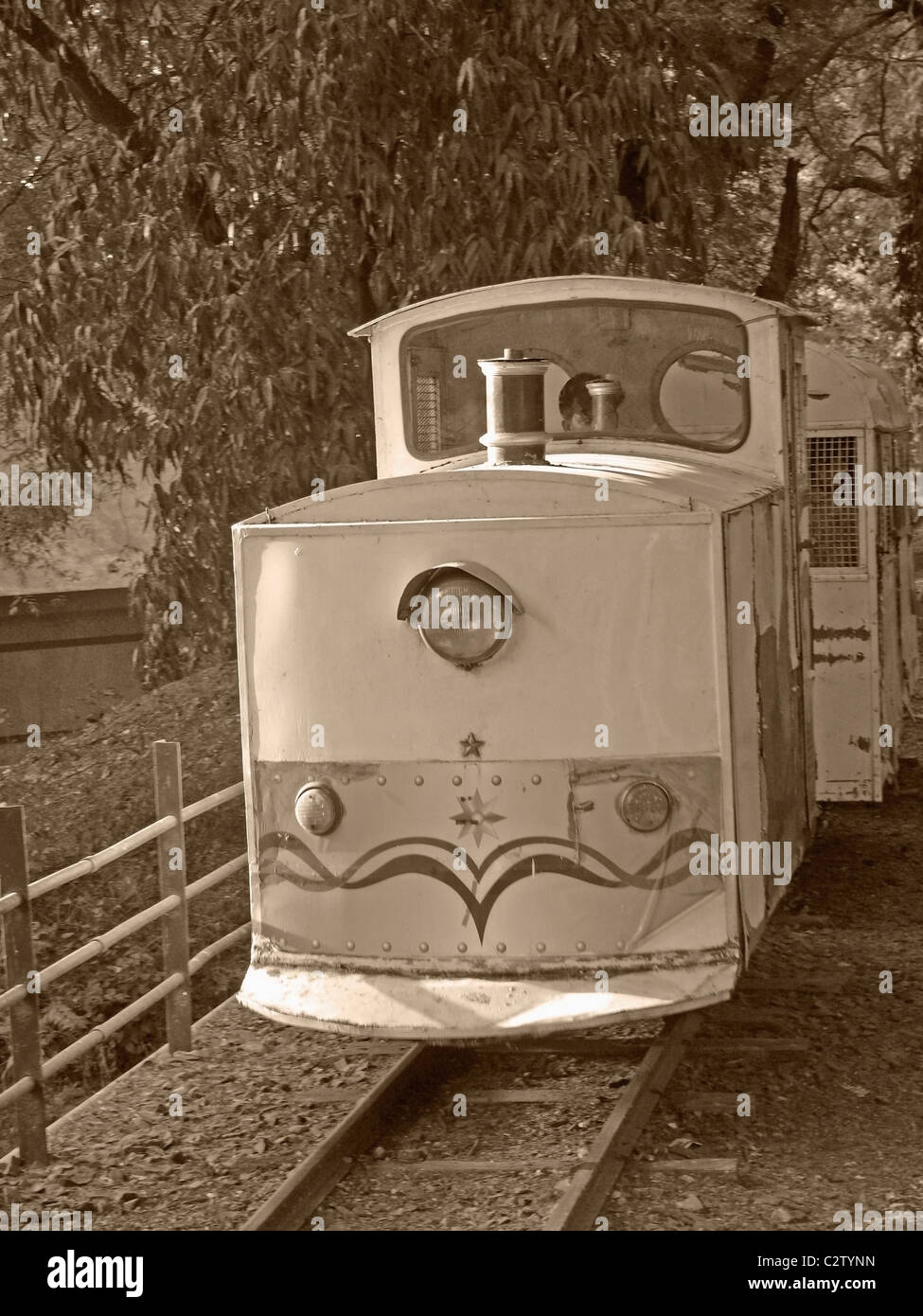 Toy train on Narrow Gauge track, Peshwe Park, pune, Maharashtra, India ...