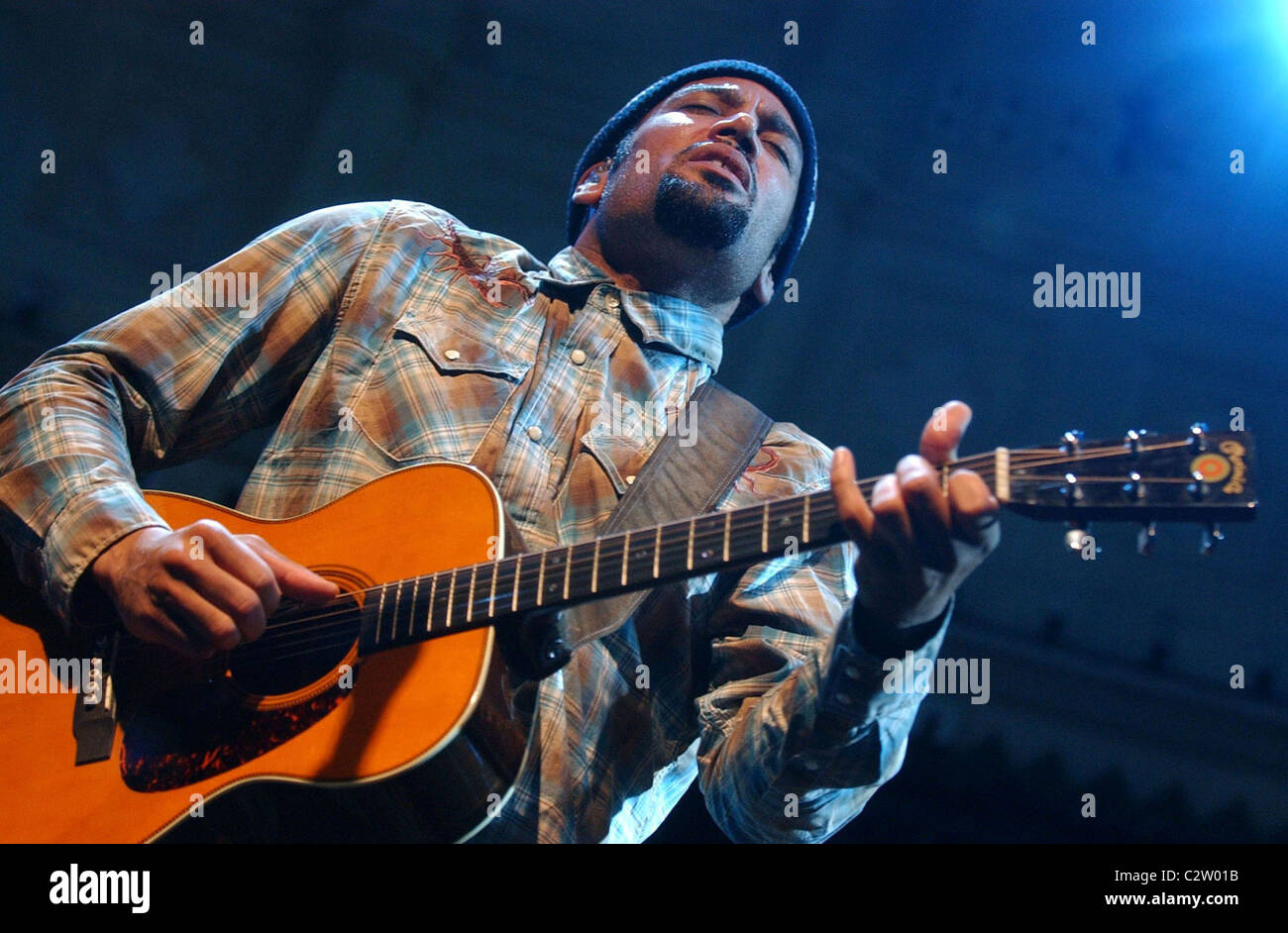 Ben Harper performing in concert at the Paradiso Amsterdam, Holland ...