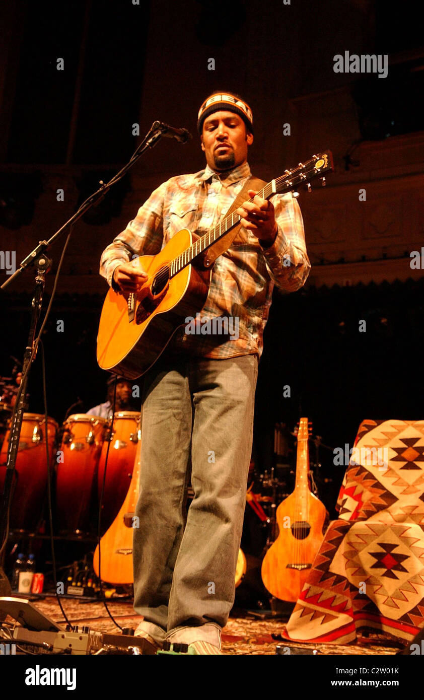 Ben Harper performing in concert at the Paradiso Amsterdam, Holland ...