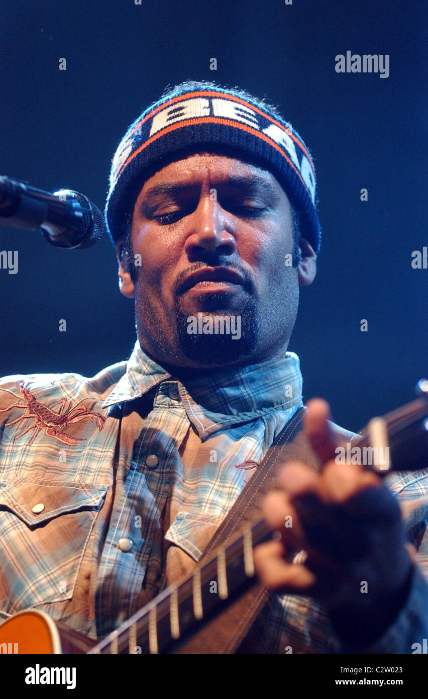 Ben Harper performing in concert at the Paradiso Amsterdam, Holland ...