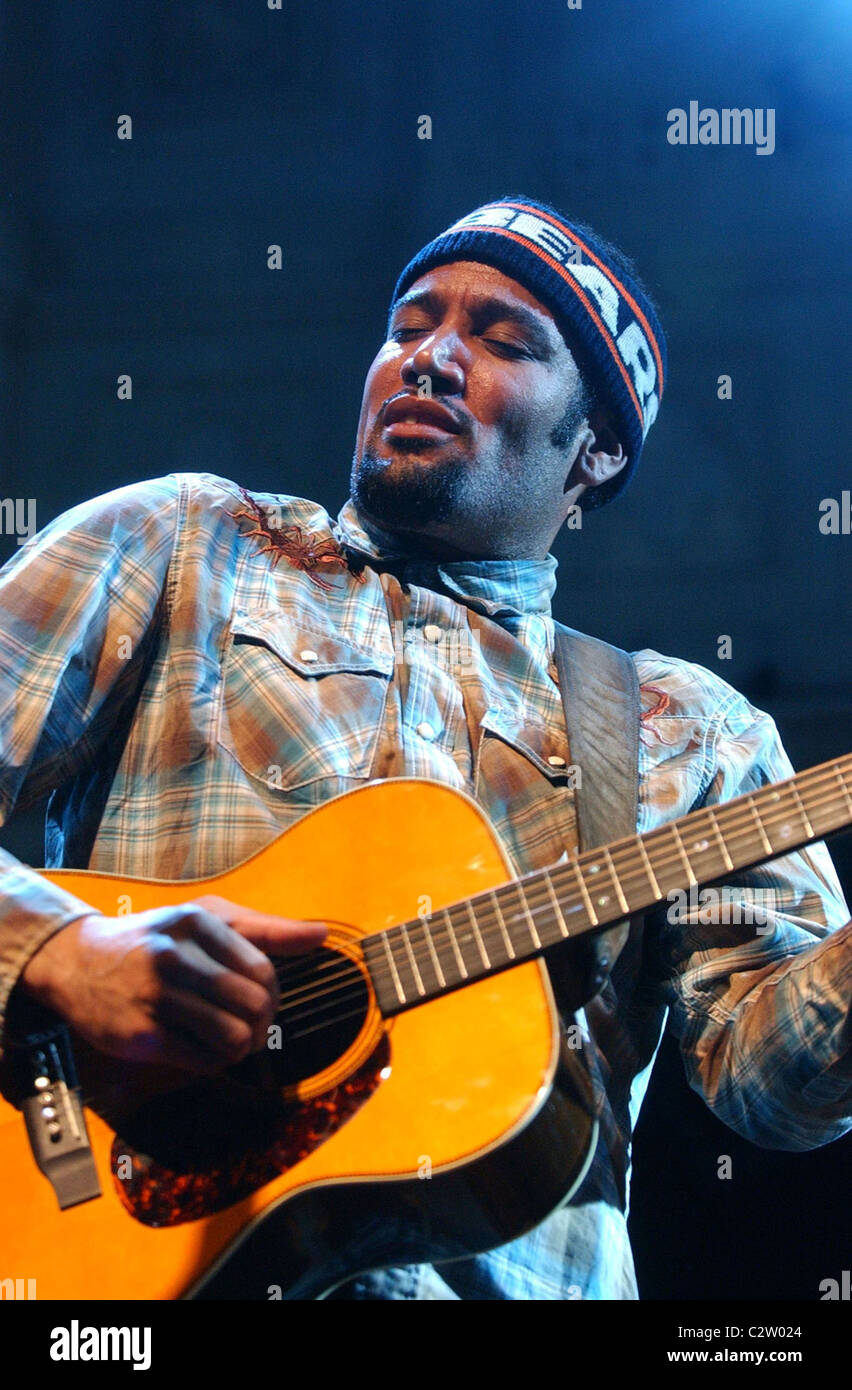 Ben Harper performing in concert at the Paradiso Amsterdam, Holland ...