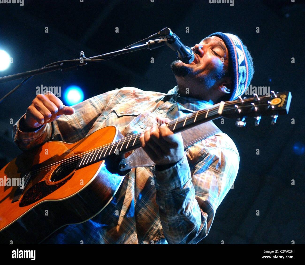 Ben Harper performing in concert at the Paradiso Amsterdam, Holland ...
