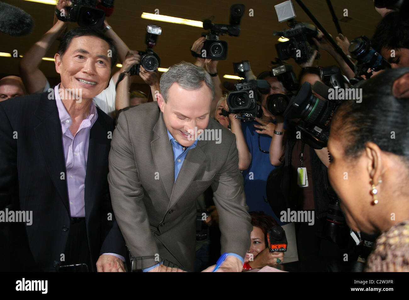 Former 'Star Trek' actor George Takei and his partner Brad Altman ...