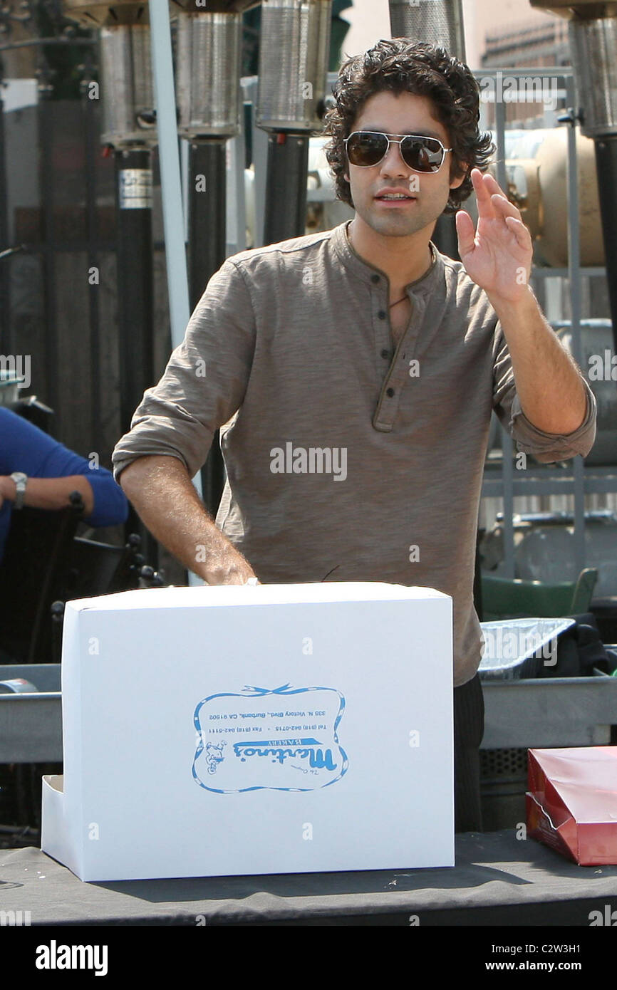 Adrian Grenier is surprised with a cake for his 32nd birthday at the ...