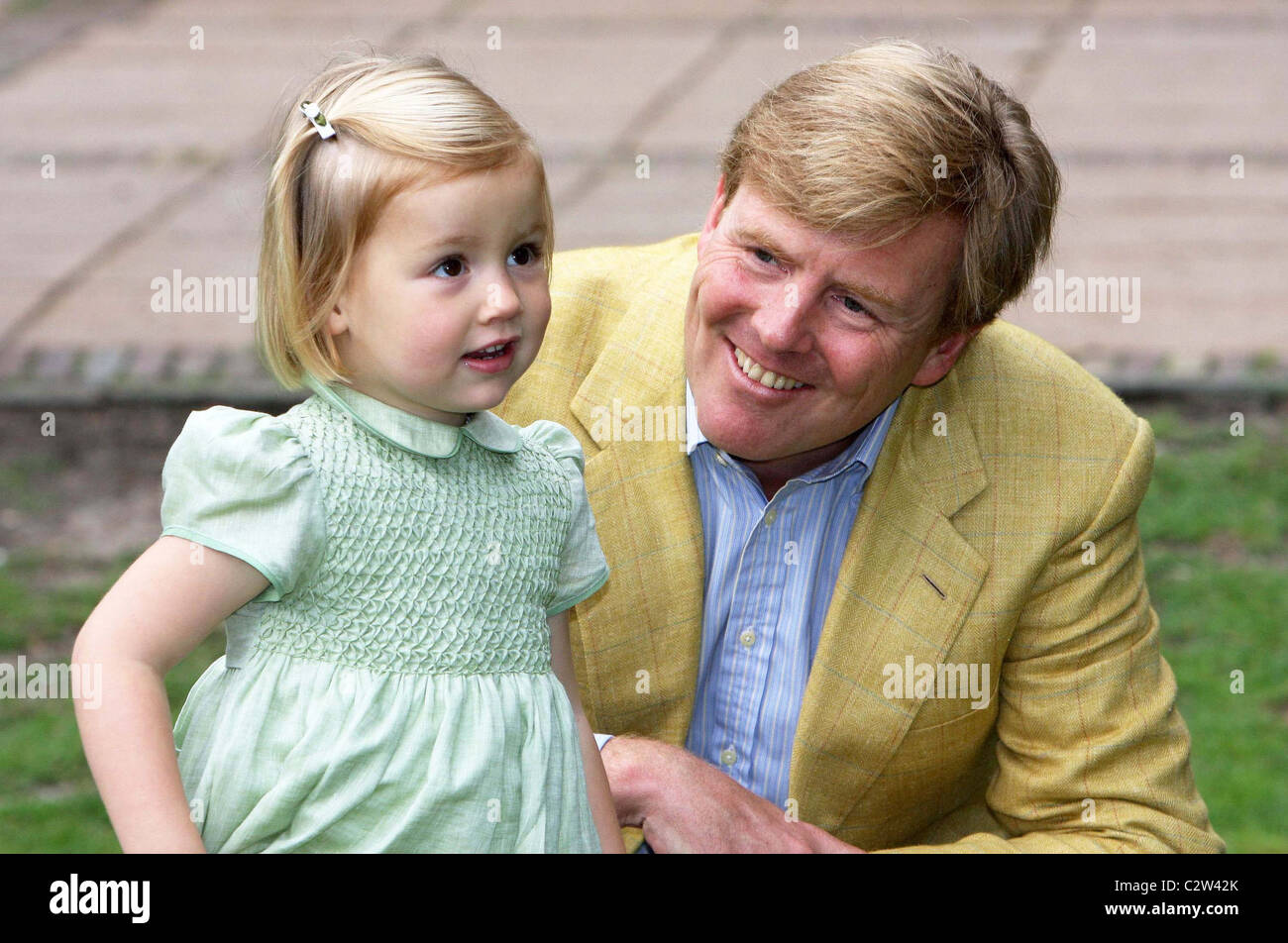Willem-Alexander, Prince of Orange and Princess Alexia on their country ...