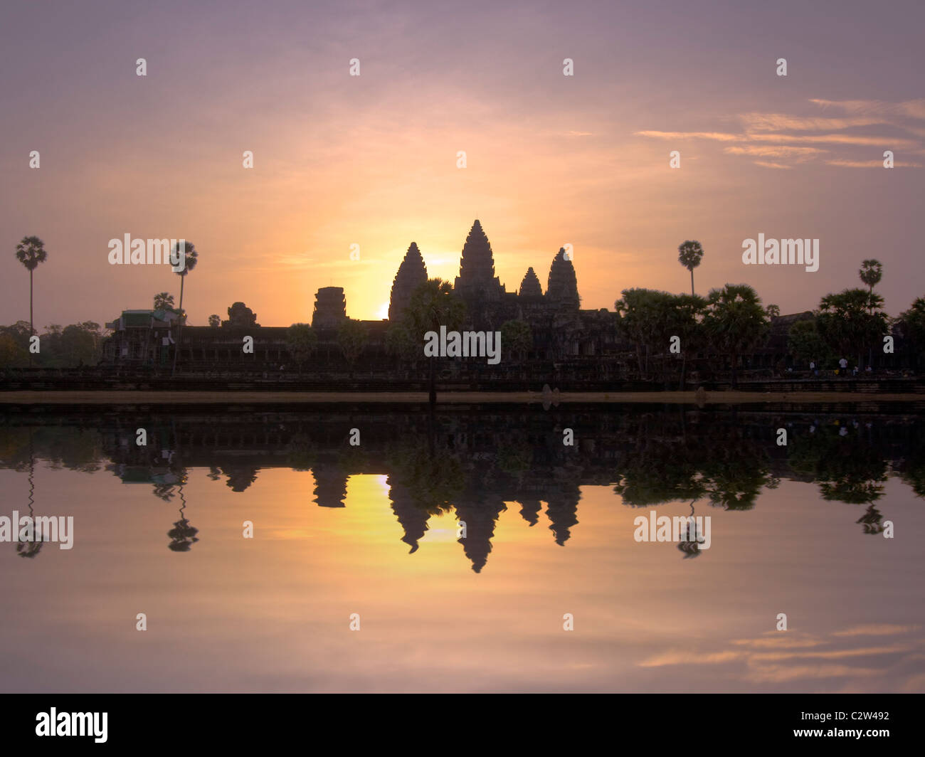Angkor wat on sunrise. Near Siem Riep. Cambodia Stock Photo - Alamy