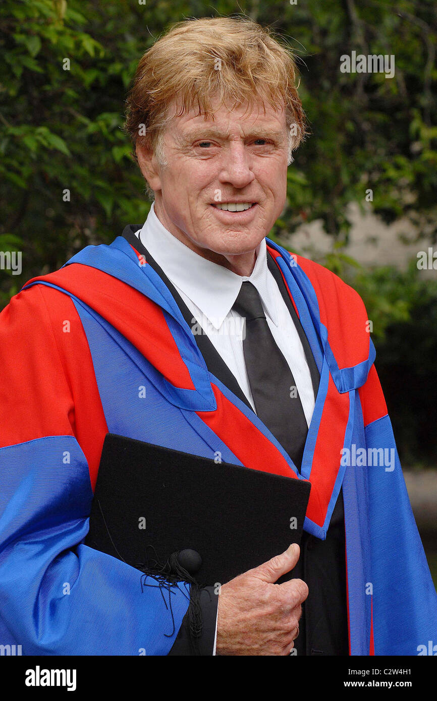 Robert Redford is awarded the Honorary Degree of 'Doctor of Letters' at ...