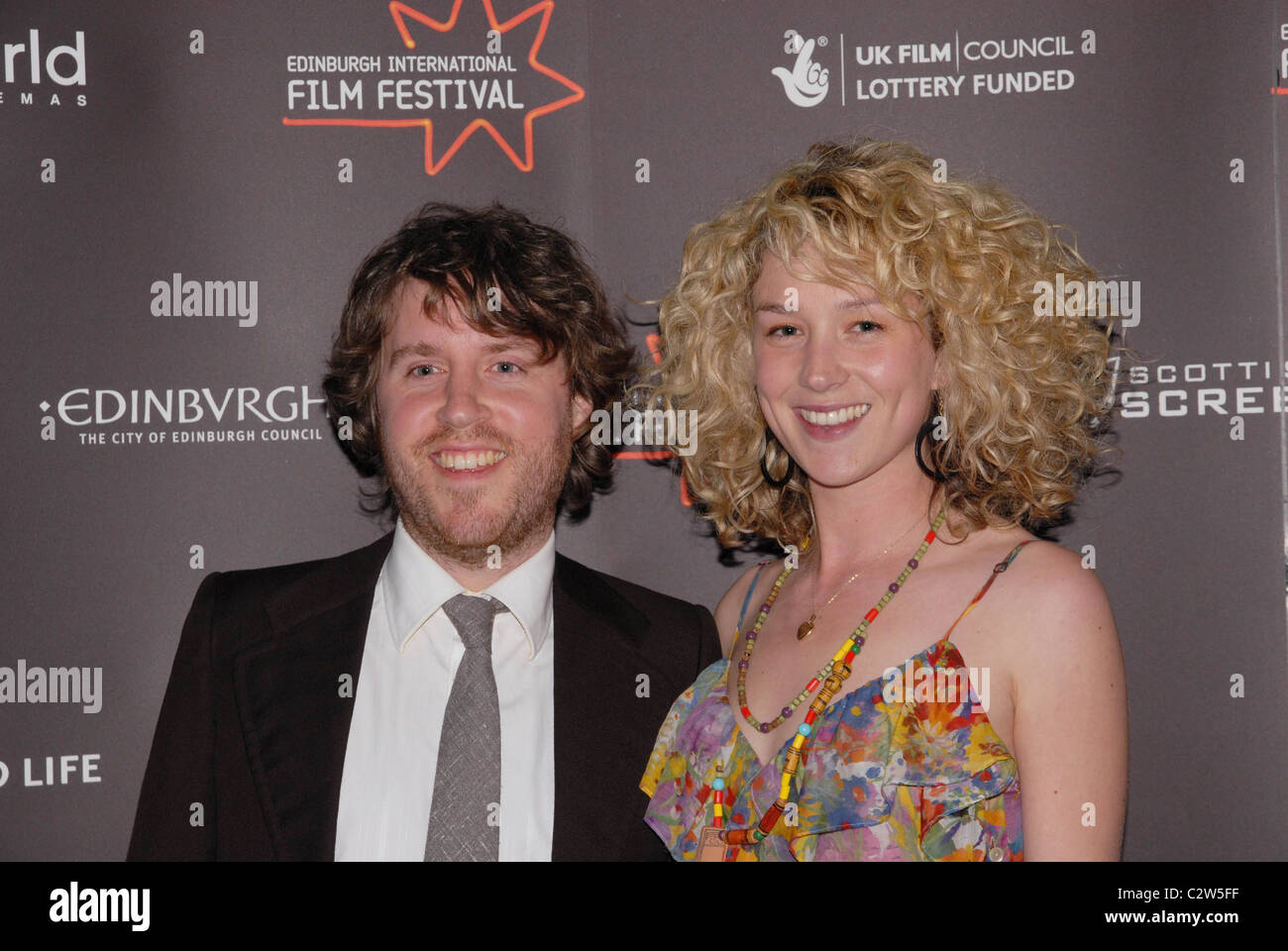 Beth Rowley (r) and guest Edinburgh Film Festival - Day 1 - 'The Edge ...