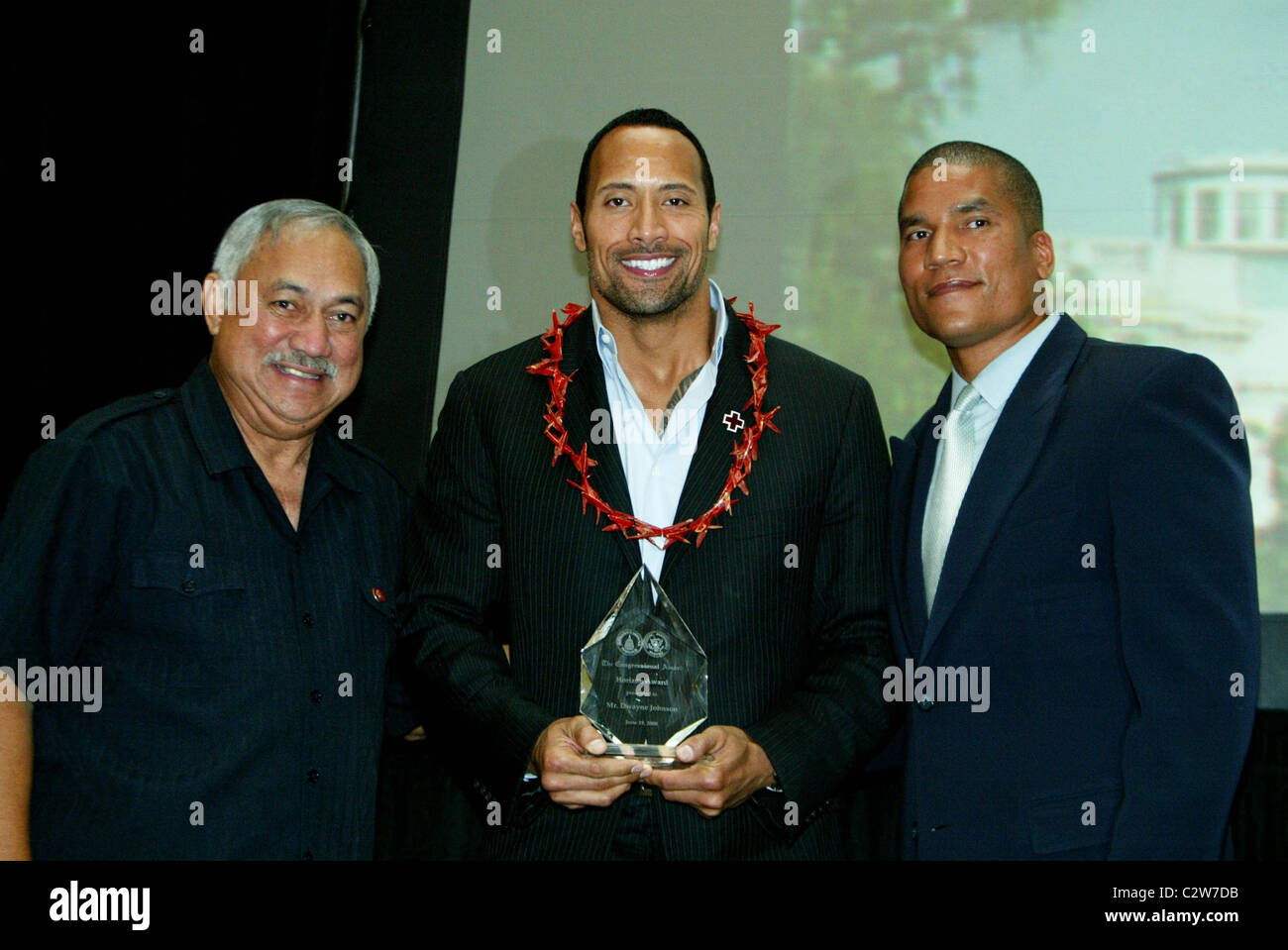 Dwayne Johnson aka The Rock attending the Congressional Awards 2008 ...