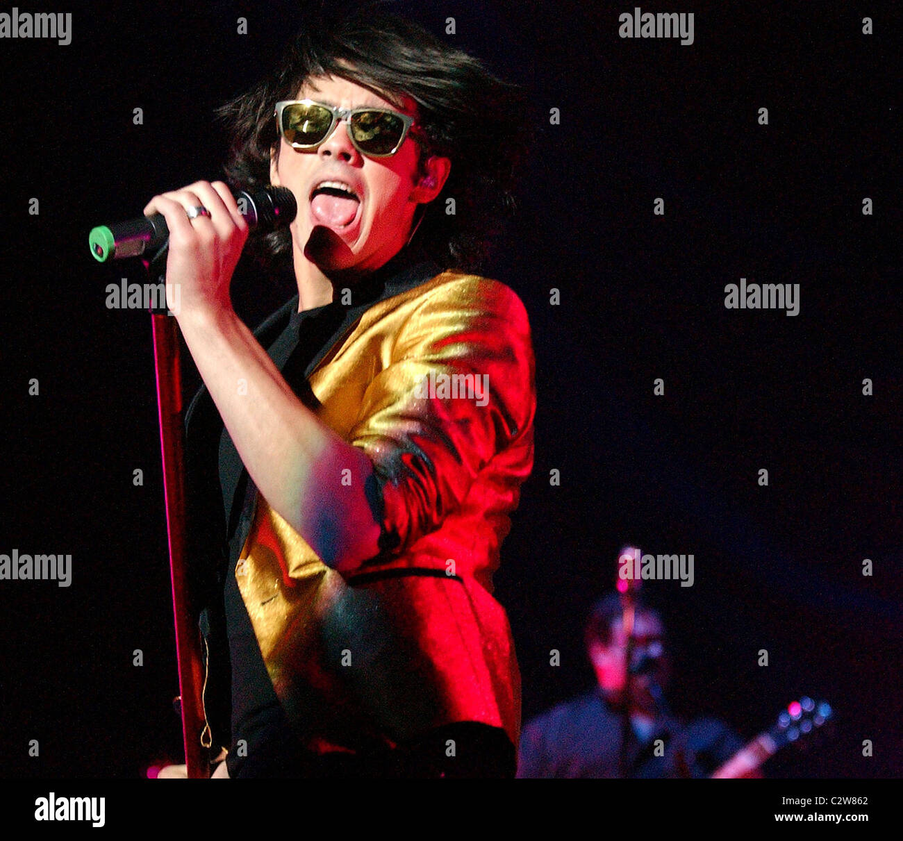 Joe Jonas The Jonas Brothers perform in concert at the Heineken Music ...