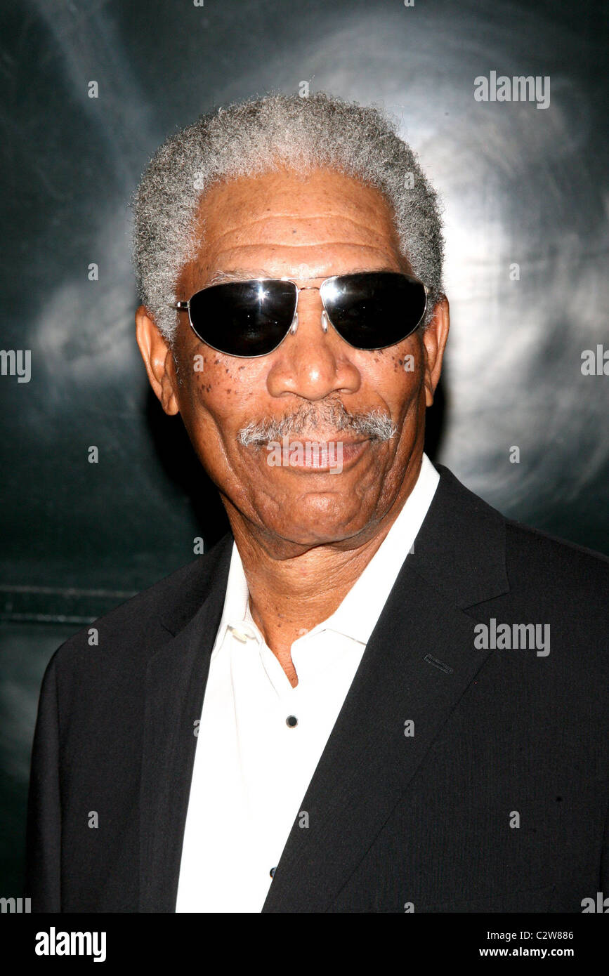 Morgan Freeman New York Premiere of 'The Dark Knight' held at AMC Loews ...