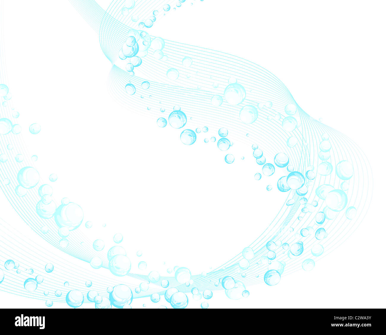 Abstract water vector background with bubbles of air Stock Photo - Alamy