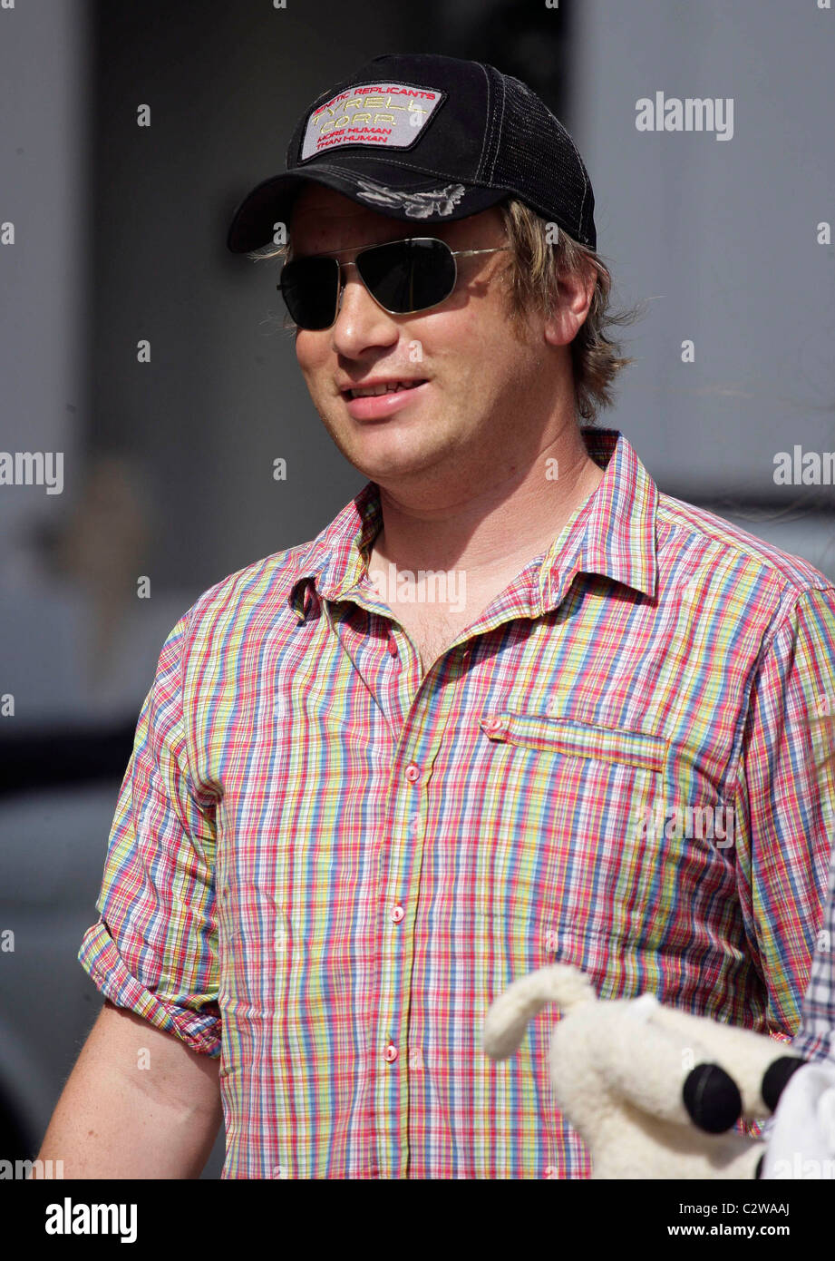 Jamie Oliver leaving his home in Primrose Hill London, England - 24.06. ...