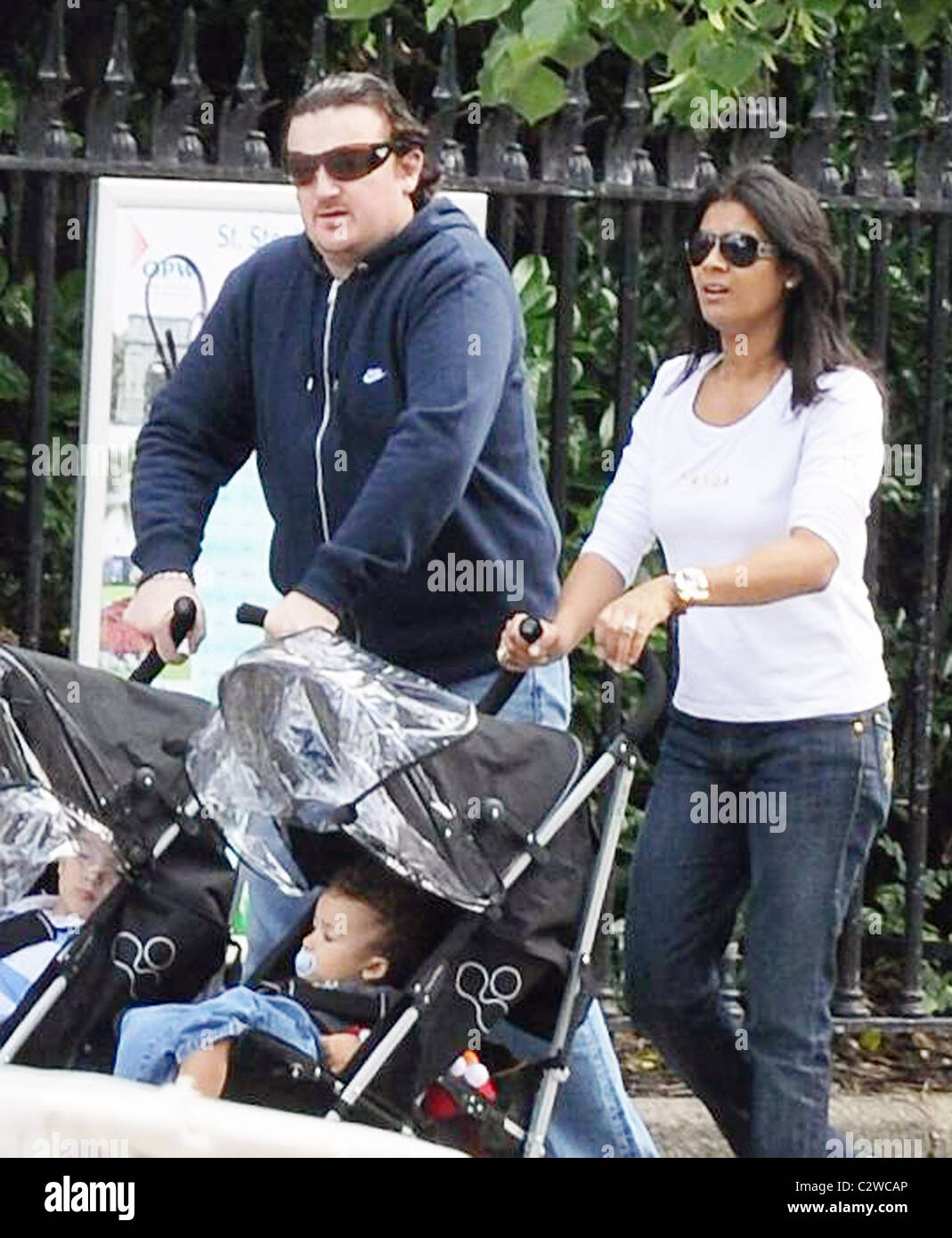 Conrad Gallagher and Candice Gallagher Irish chef out and about with ...