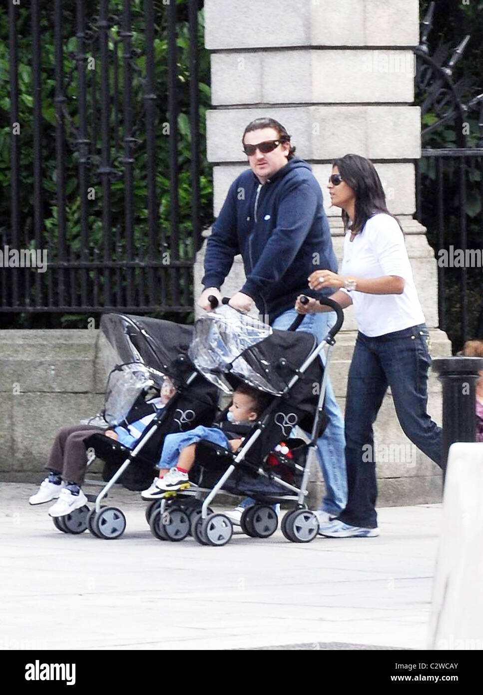 Conrad Gallagher and Candice Gallagher Irish chef out and about with ...