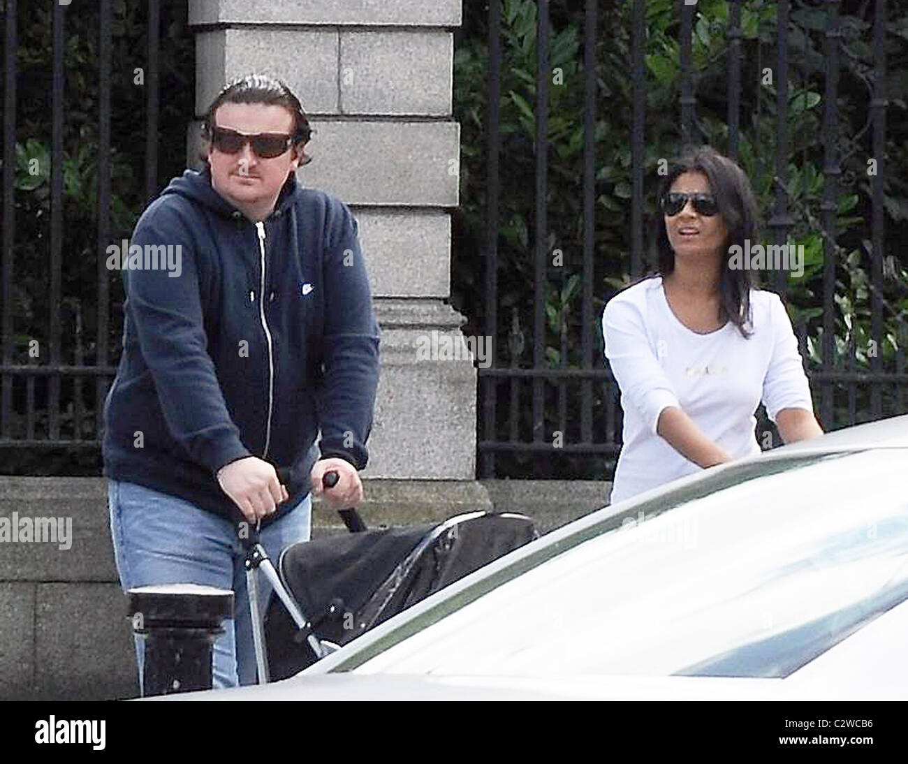 Conrad Gallagher and Candice Gallagher Irish chef out and about with ...