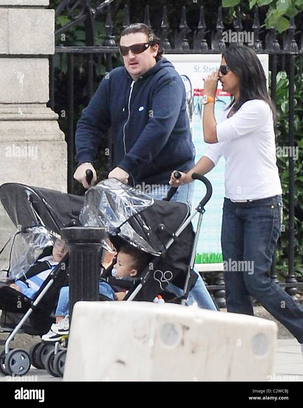 Conrad Gallagher and Candice Gallagher Irish chef out and about with ...