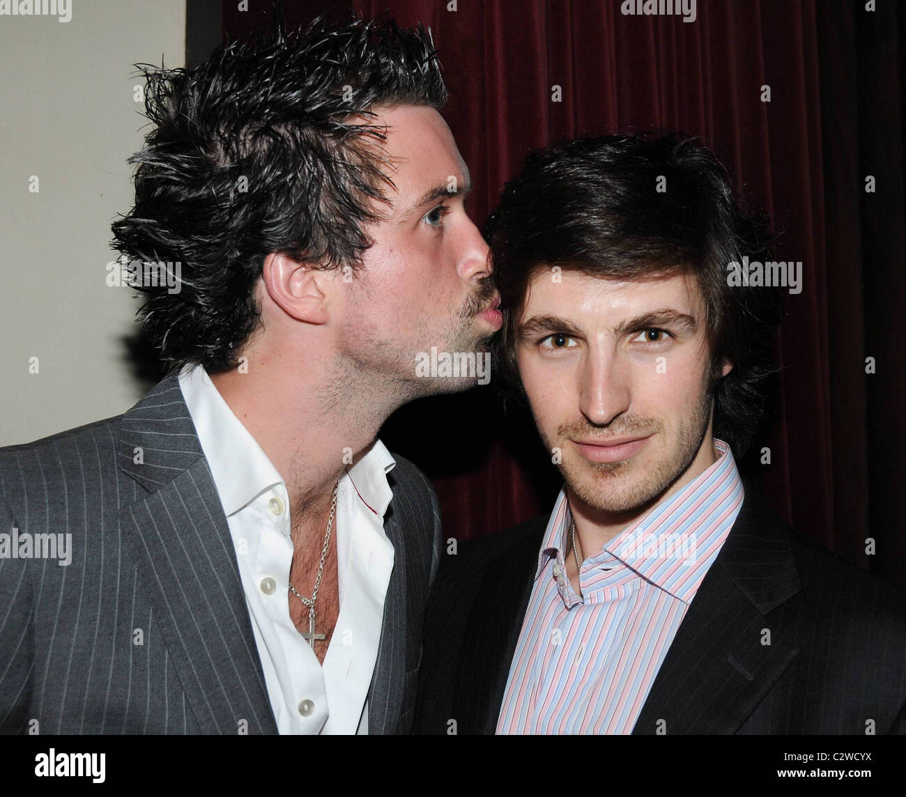 Emmett Scanlan and Eoin Macken at the independent film release of ...