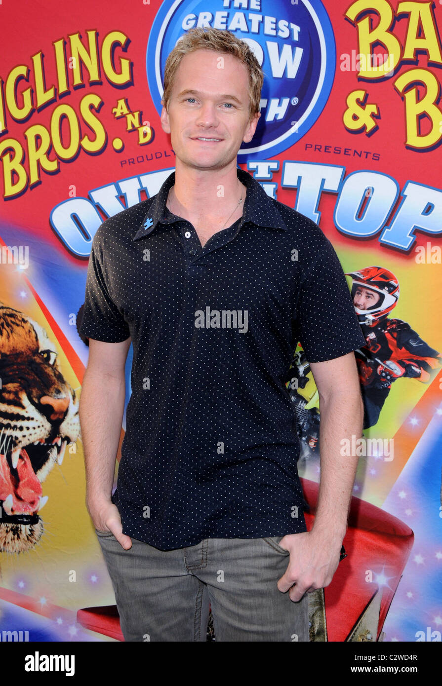 Neil Patrick Harris 'Over the Top' circus opening held at the Staples ...