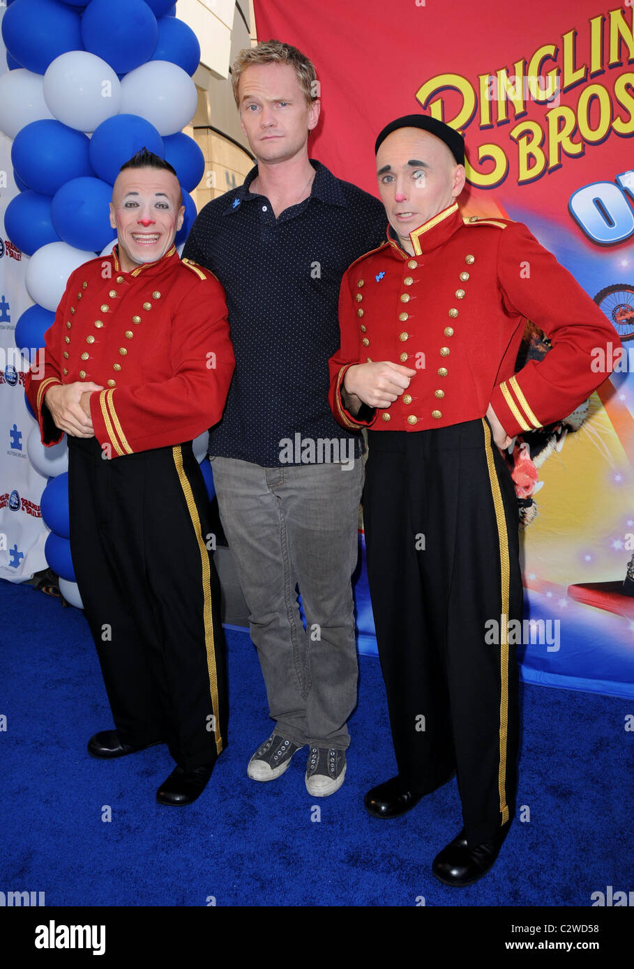 Neil Patrick Harris 'Over the Top' circus opening held at the Staples ...