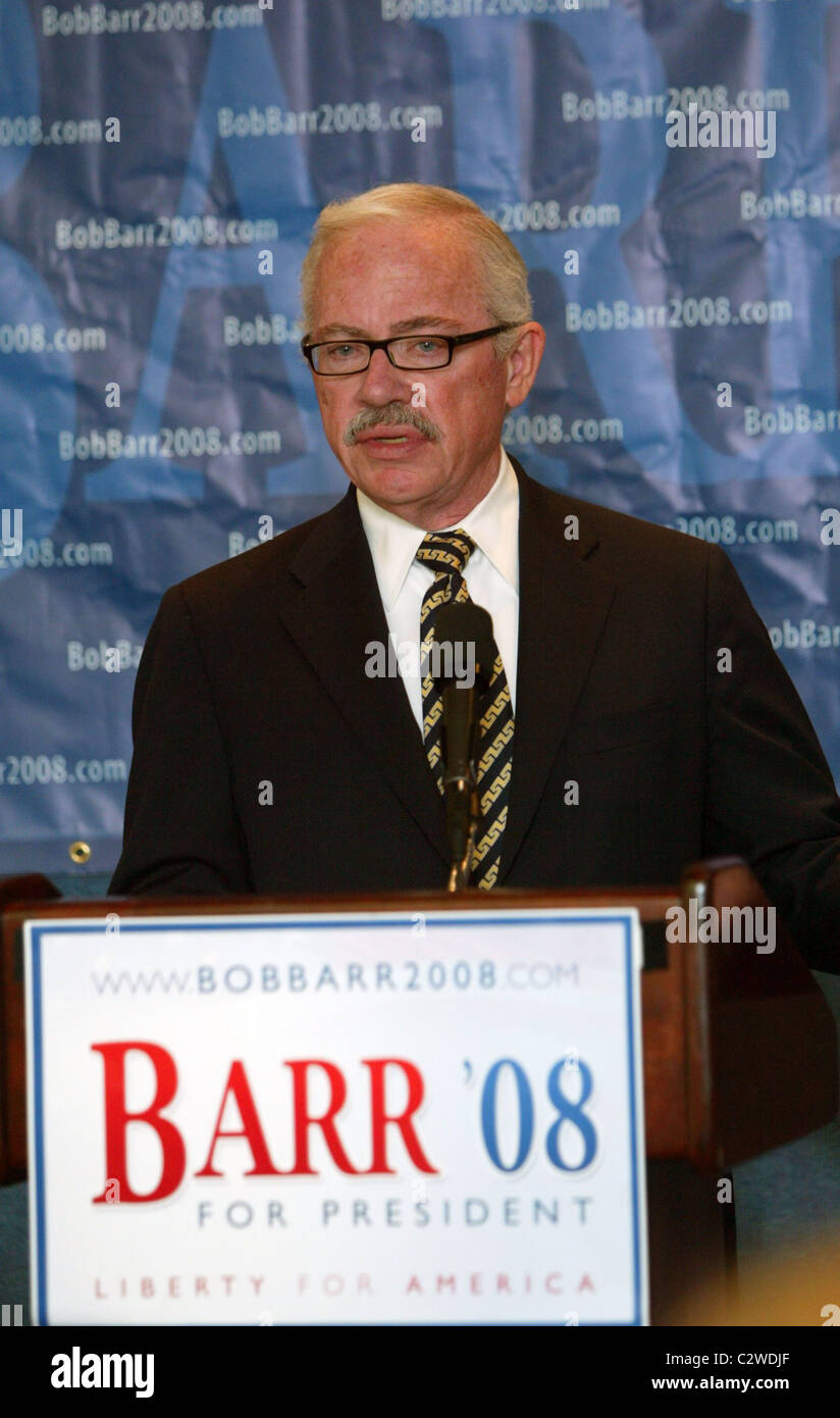 Bob Barr, the Libertarian Party nominee for President of the United ...