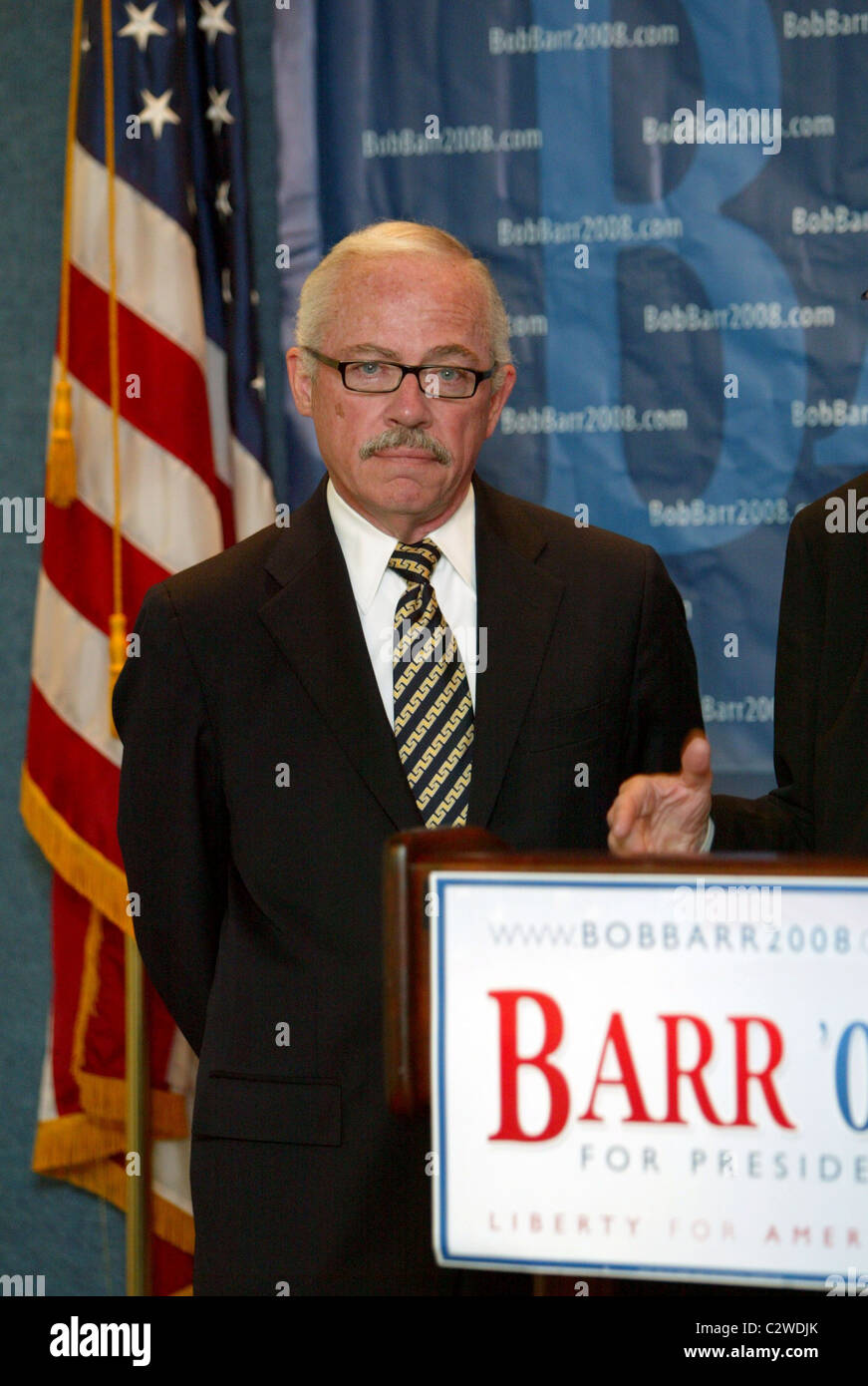 Bob Barr, the Libertarian Party nominee for President of the United ...