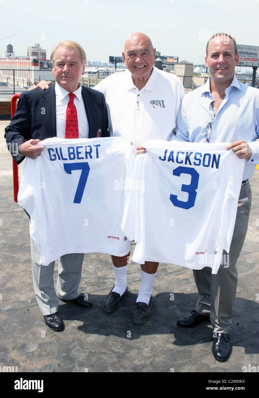 Rod Gilbert, Frank Palamara and Pat Johnson at the ground breaking ...