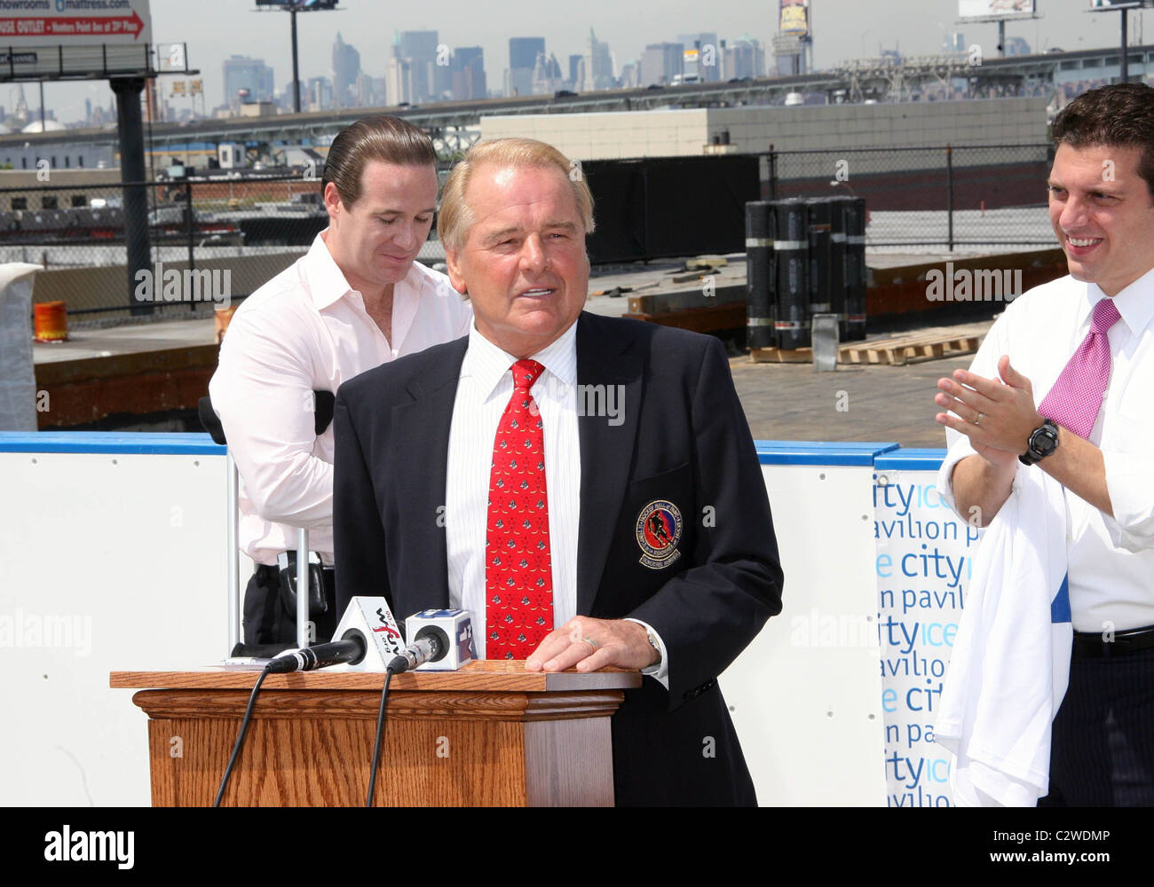 Rod Gilbert at the ground breaking ceremony for the new 'City Ice ...