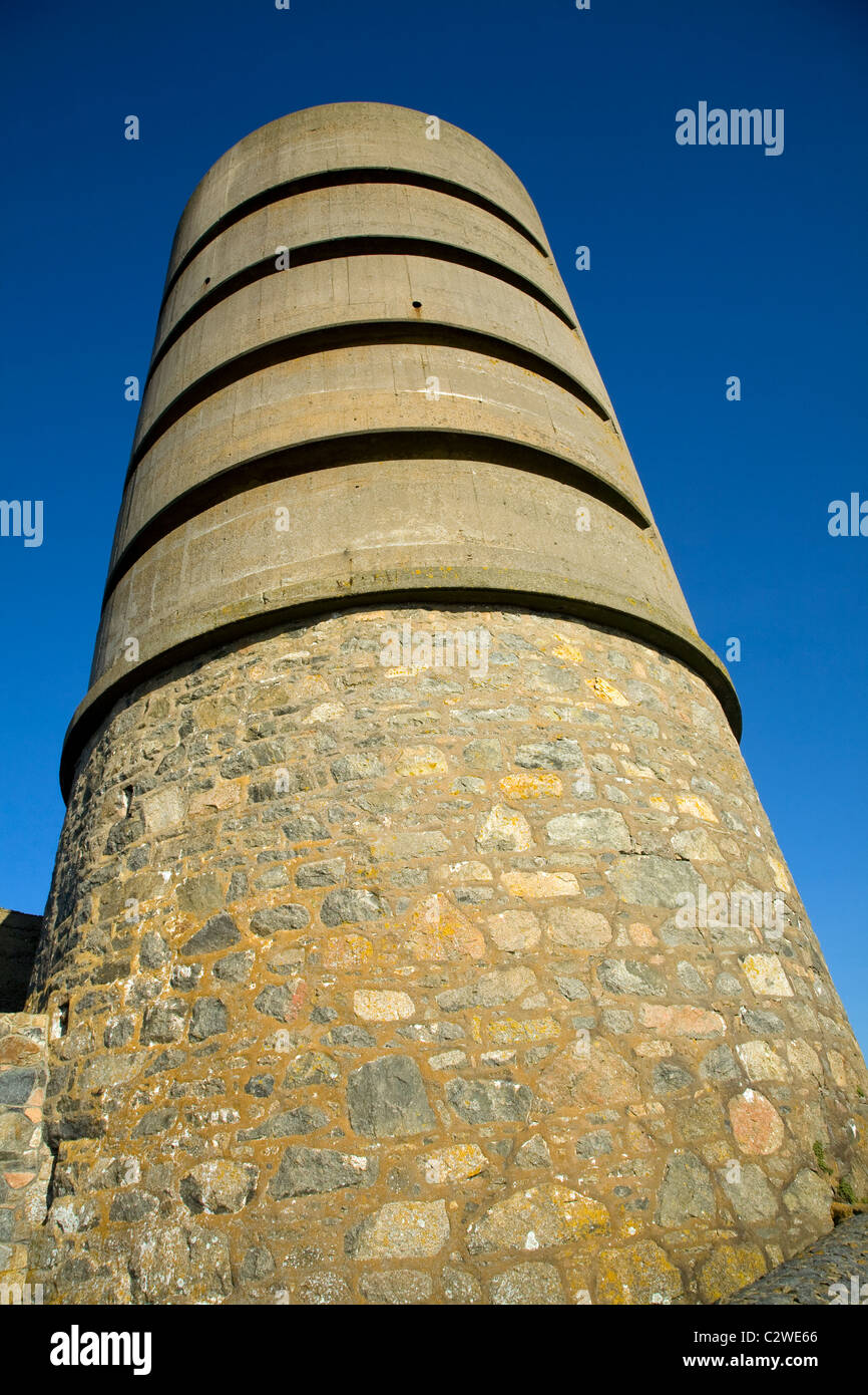 Fort Saumarez German military tower Guernsey, Channel islands Stock ...
