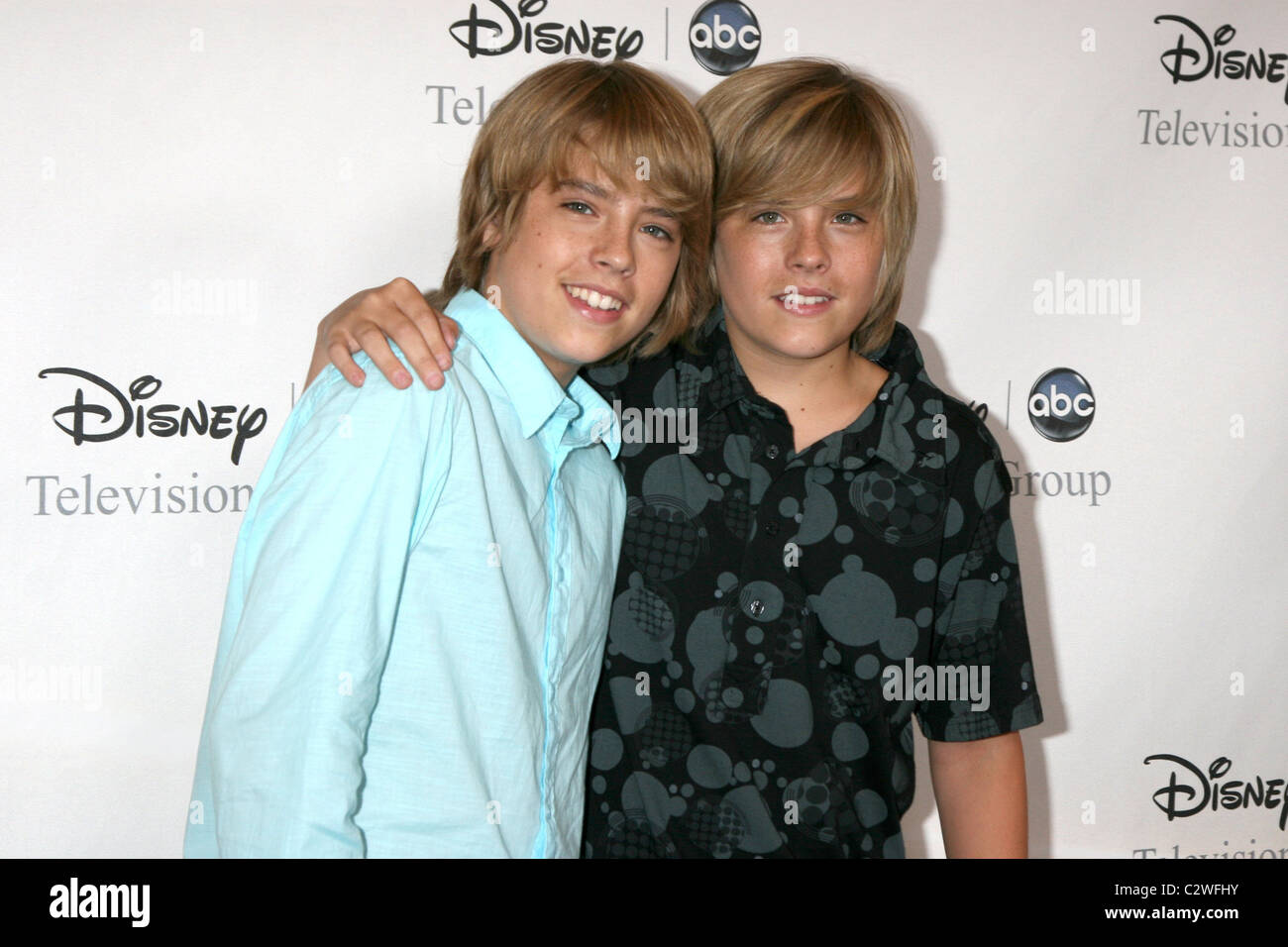 Cole Sprouse and Dylan Sprouse arriving at the ABC TCA Summer 08 Party ...