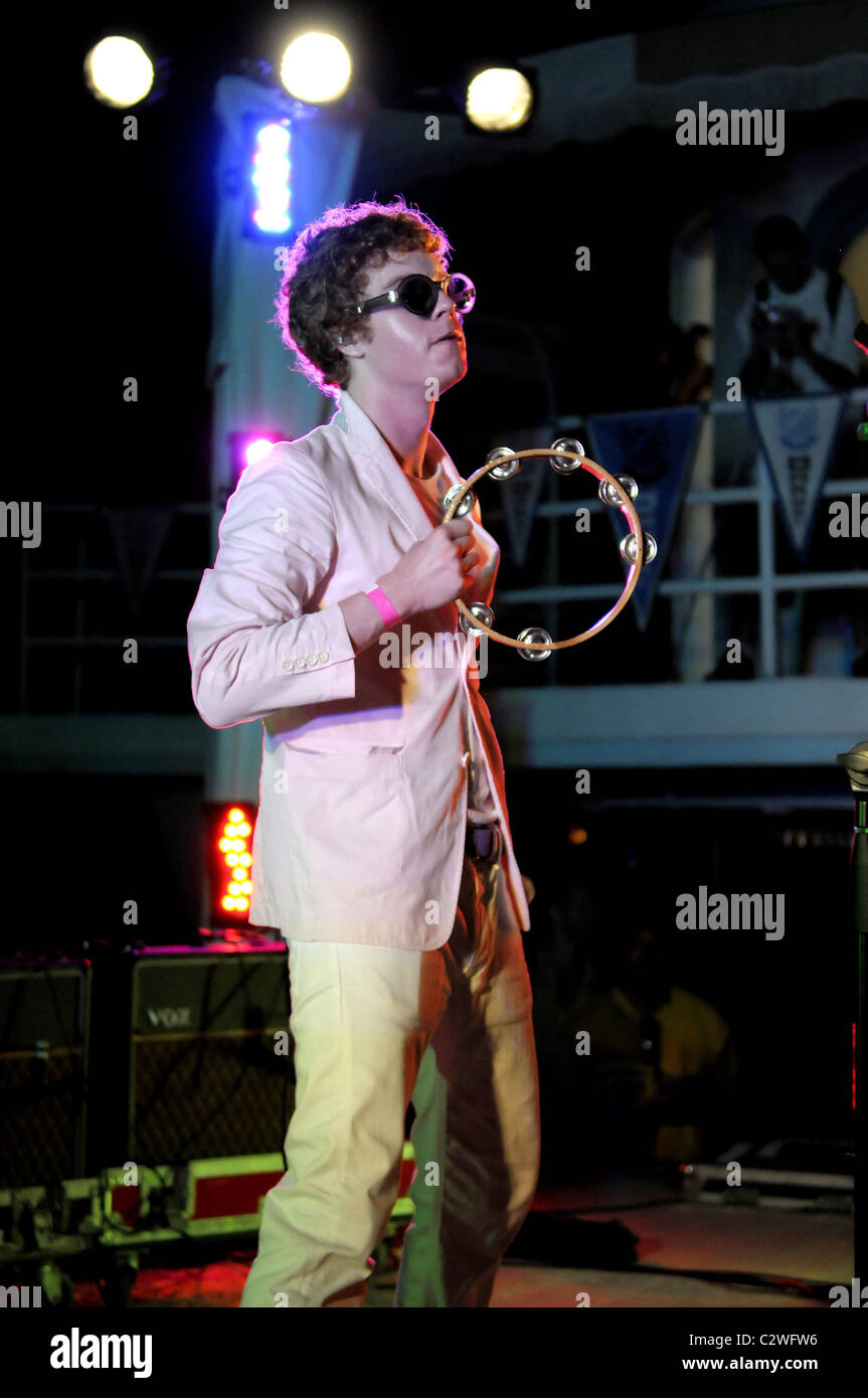 Chester French performs at the Diesel fashion show as part of the 2008 ...