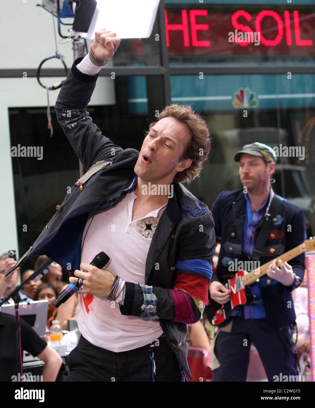Chris Martin Coldplay performs live on 'The Today Show Concert Series ...
