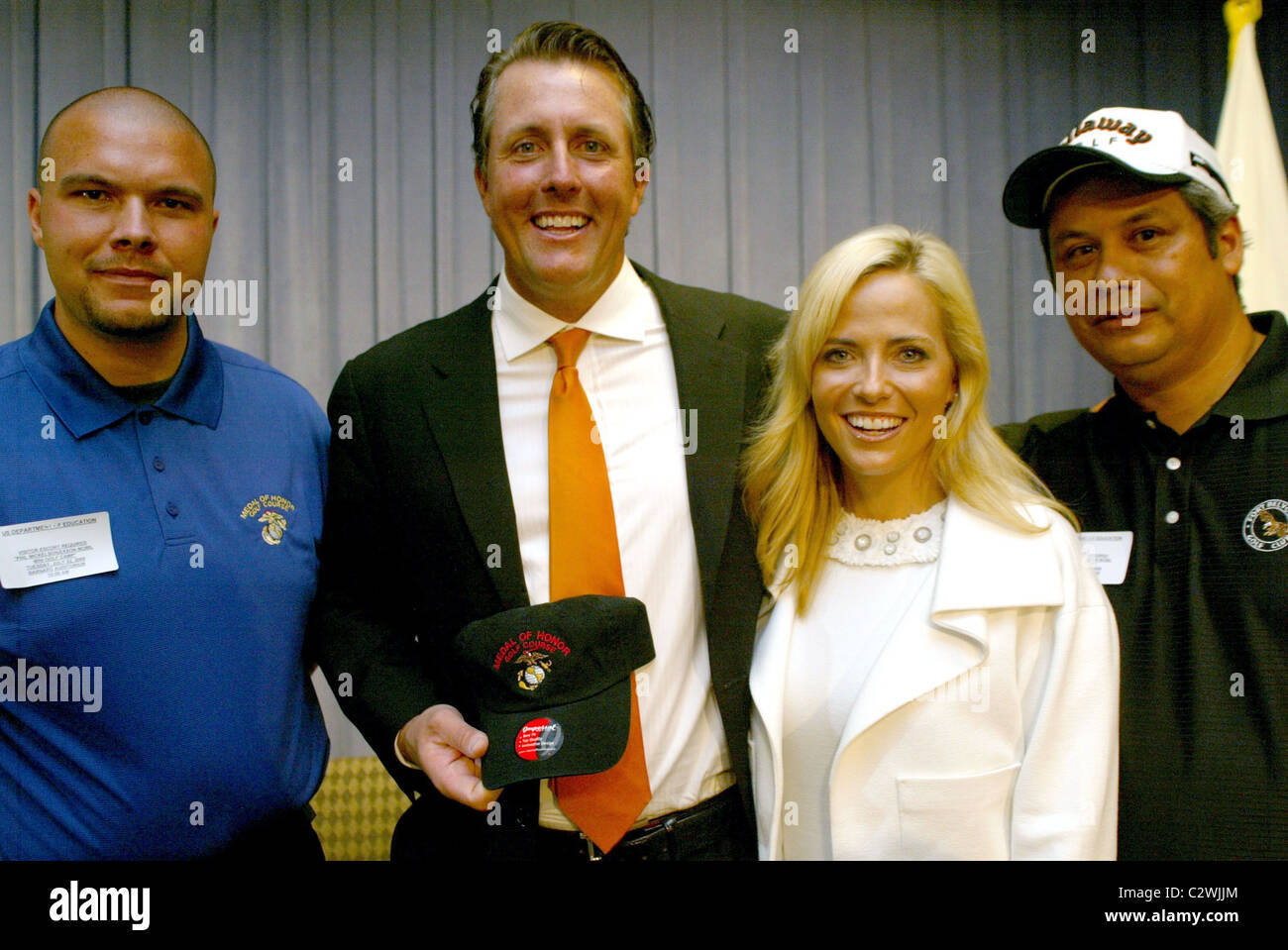 Phil Mickelson and Amy Mickelson participate in Department of Education ...