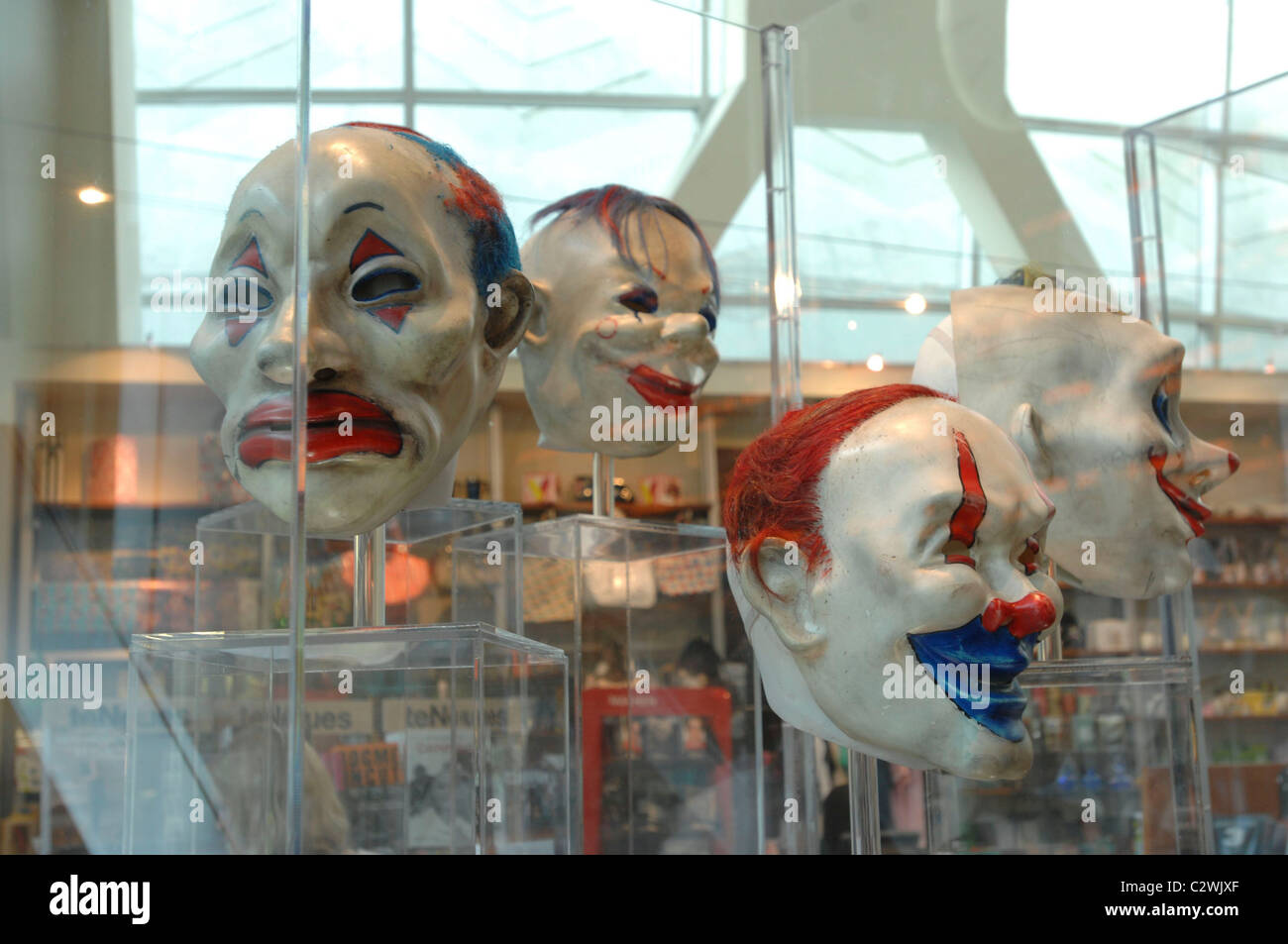 Joker Costume mask display inside the Arclight Theater. Los Angeles ...