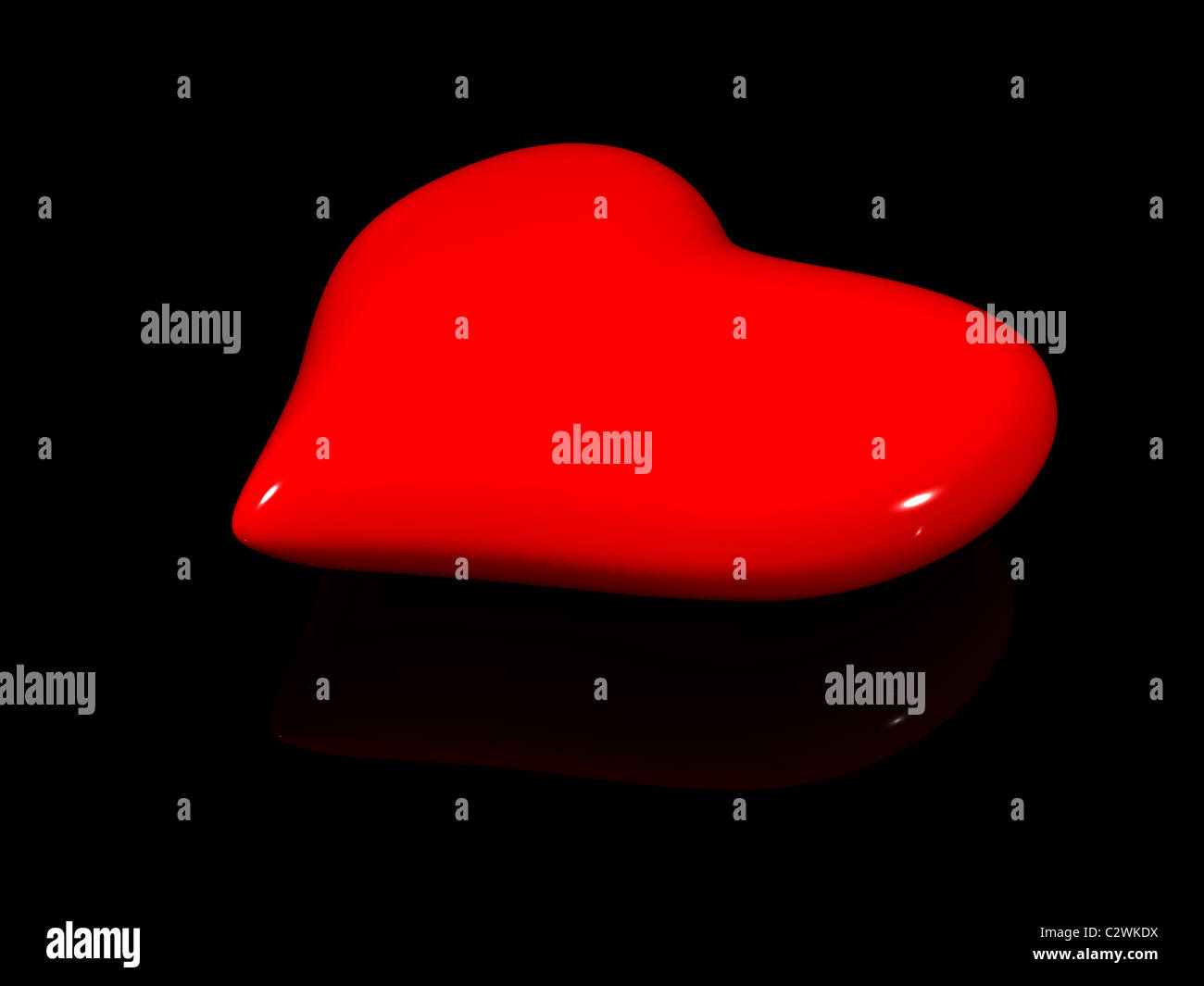 Red heart 3d hi-res stock photography and images - Alamy