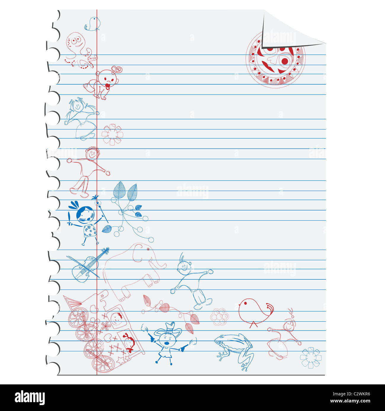 Doodle vorlage Cut Out Stock Images & Pictures - Alamy