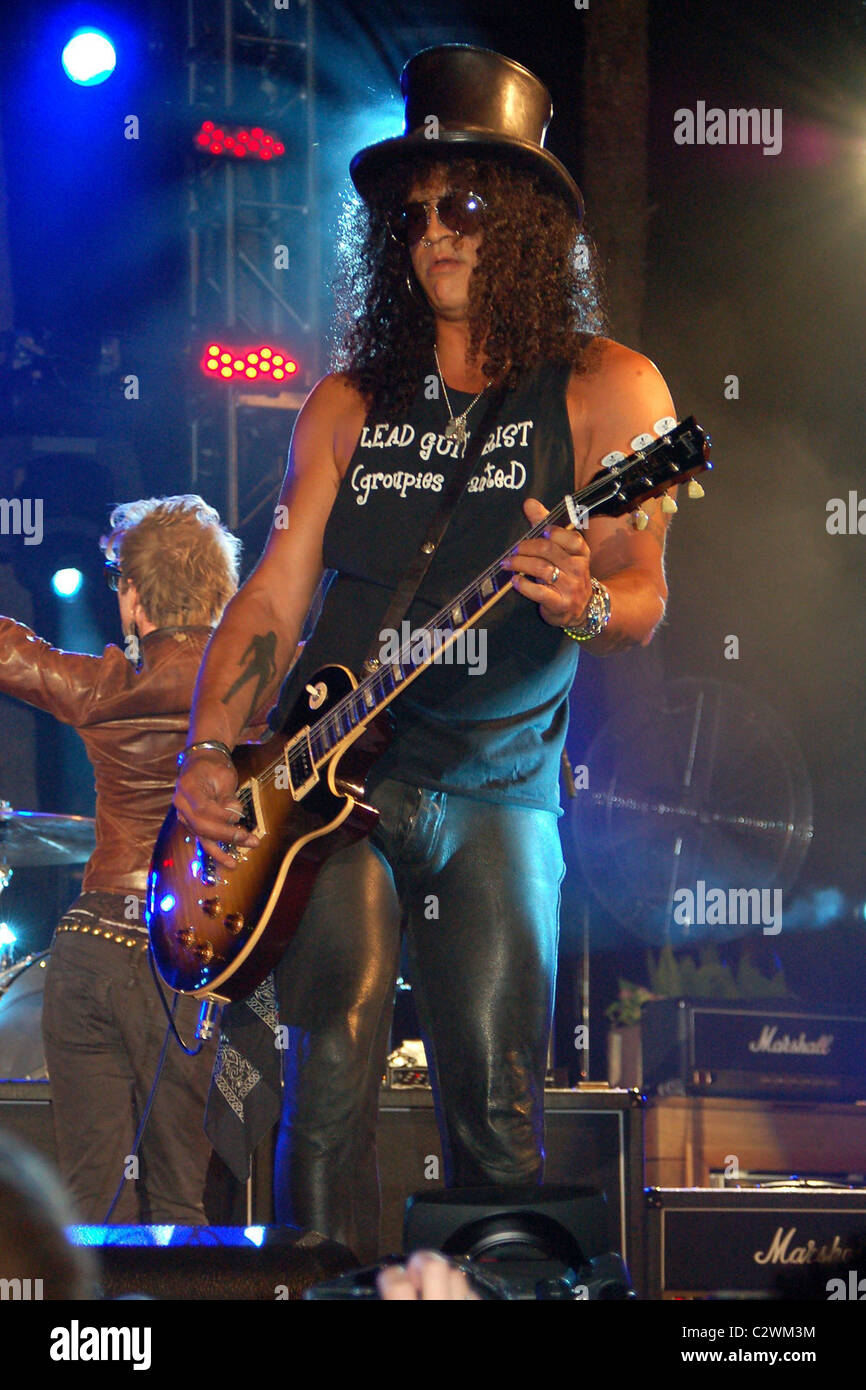 Slash (aka Saul Hudson) Slash's 43rd birthday concert at the Bare Pool ...
