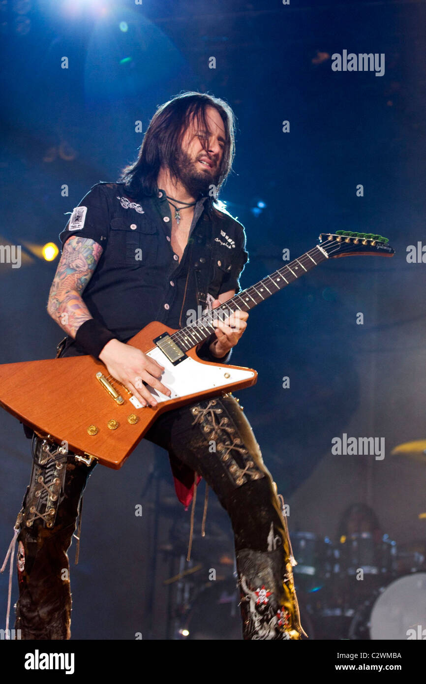 Jason Hook performing live at the ExCel Arena London, England - 24.07. ...