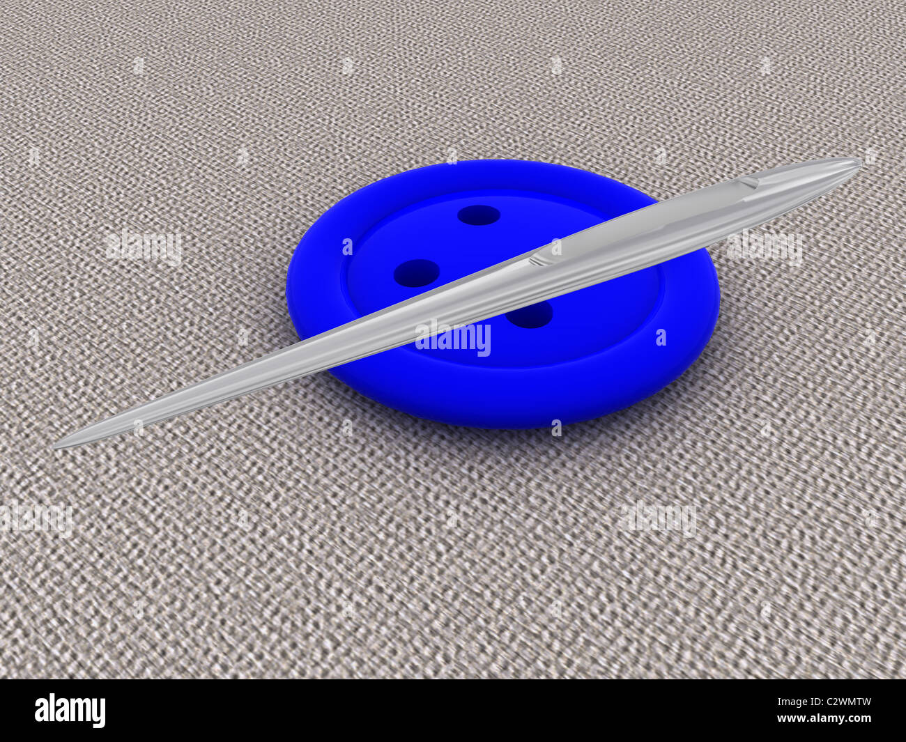 Button needle hi-res stock photography and images - Alamy