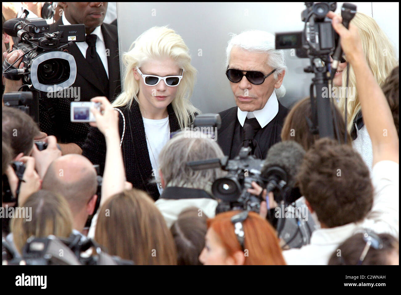 Micky Green and Karl Lagerfeld Paris Fashion Week Haute Couture Autumn ...