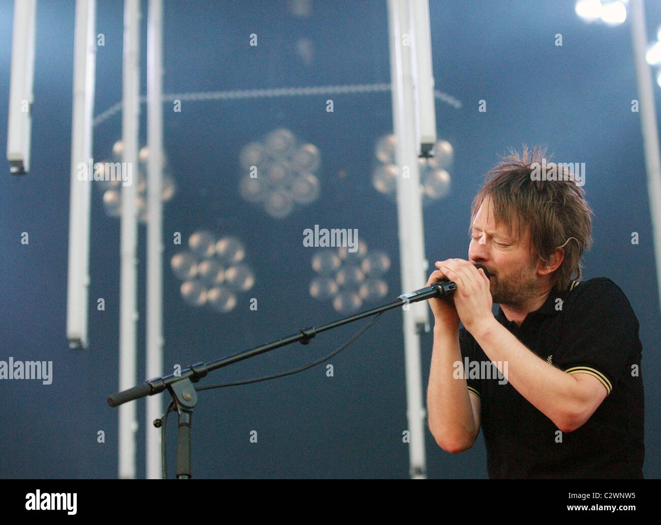 Thom Yorke Radiohead performs a sold out concert at Westerpark ...