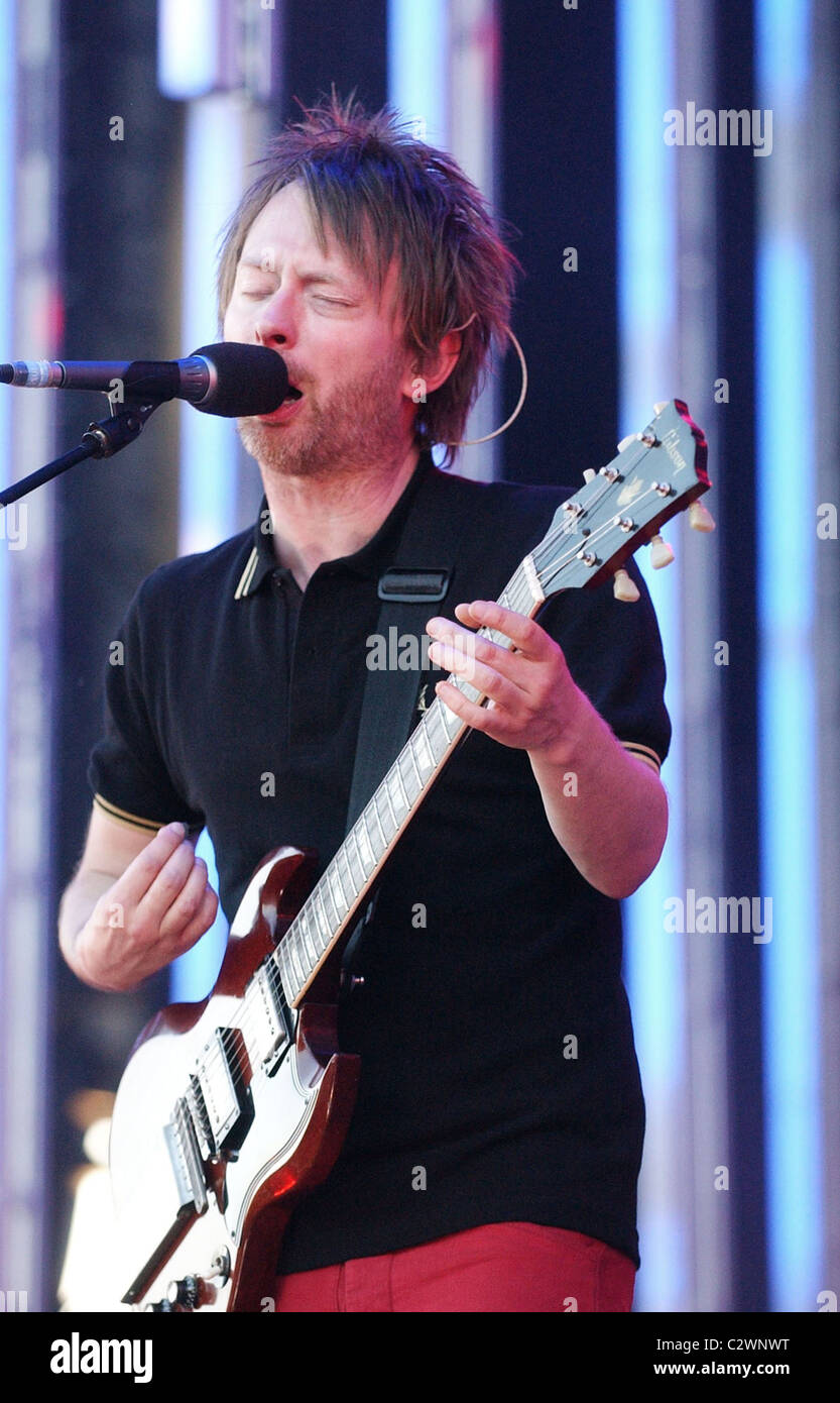 Thom Yorke Radiohead performs a sold out concert at Westerpark ...